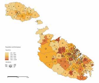 Malta Population Map