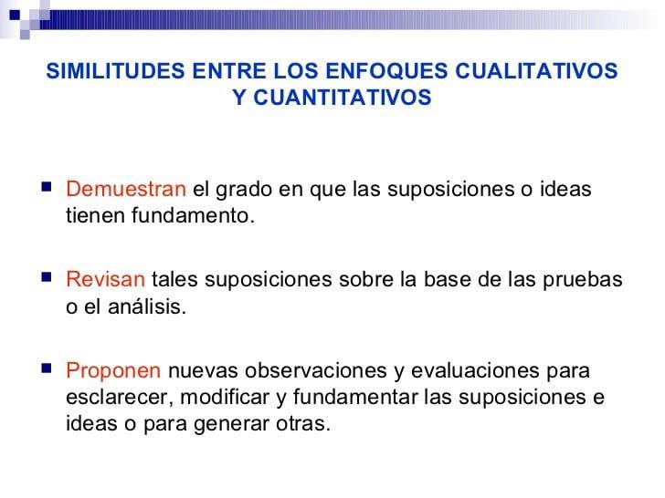 Cuadro Comparativo De Los Enfoques Cualitativo Y Cuantitativo
