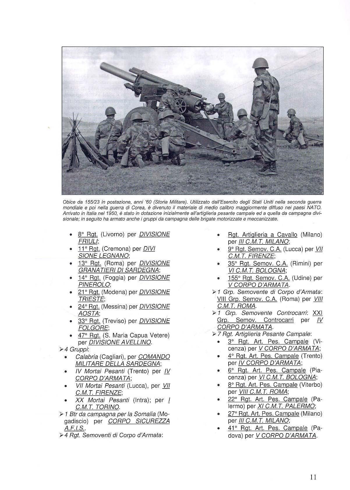 Cronologia costituzione di enti e reparti di artiglieria 1946-2020 - Issuu