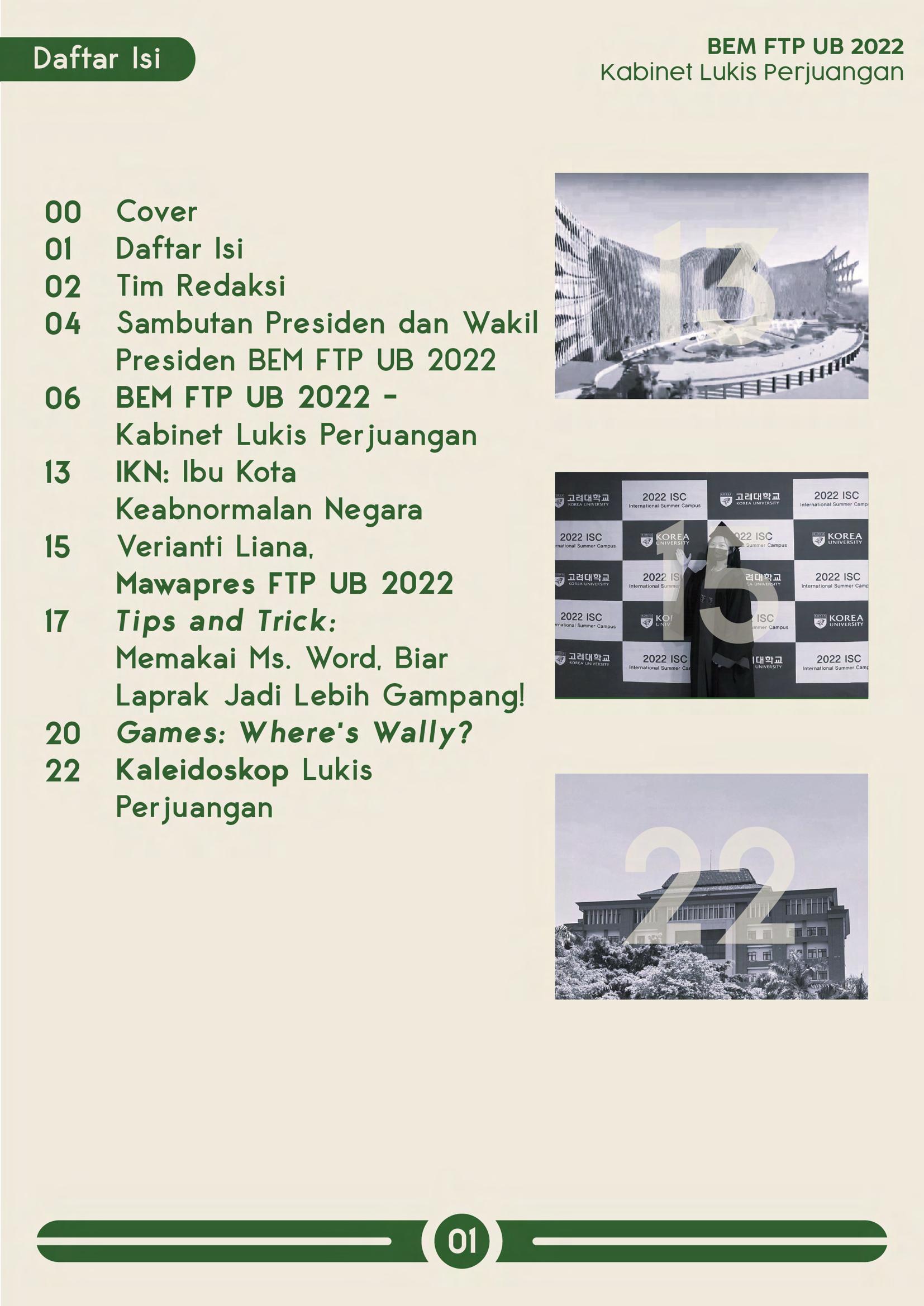 BEM E-MAGZ Vol. 1 | Kabinet Lukis Perjuangan BEM FTP UB 2022 by BEM FTP ...