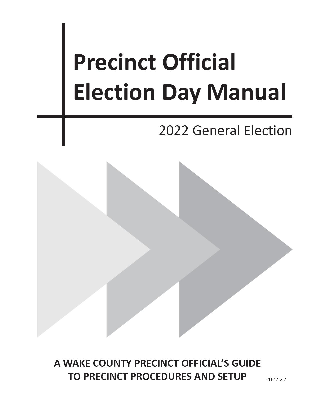 Precinct Official Election Day Manual by WakeElections - Issuu