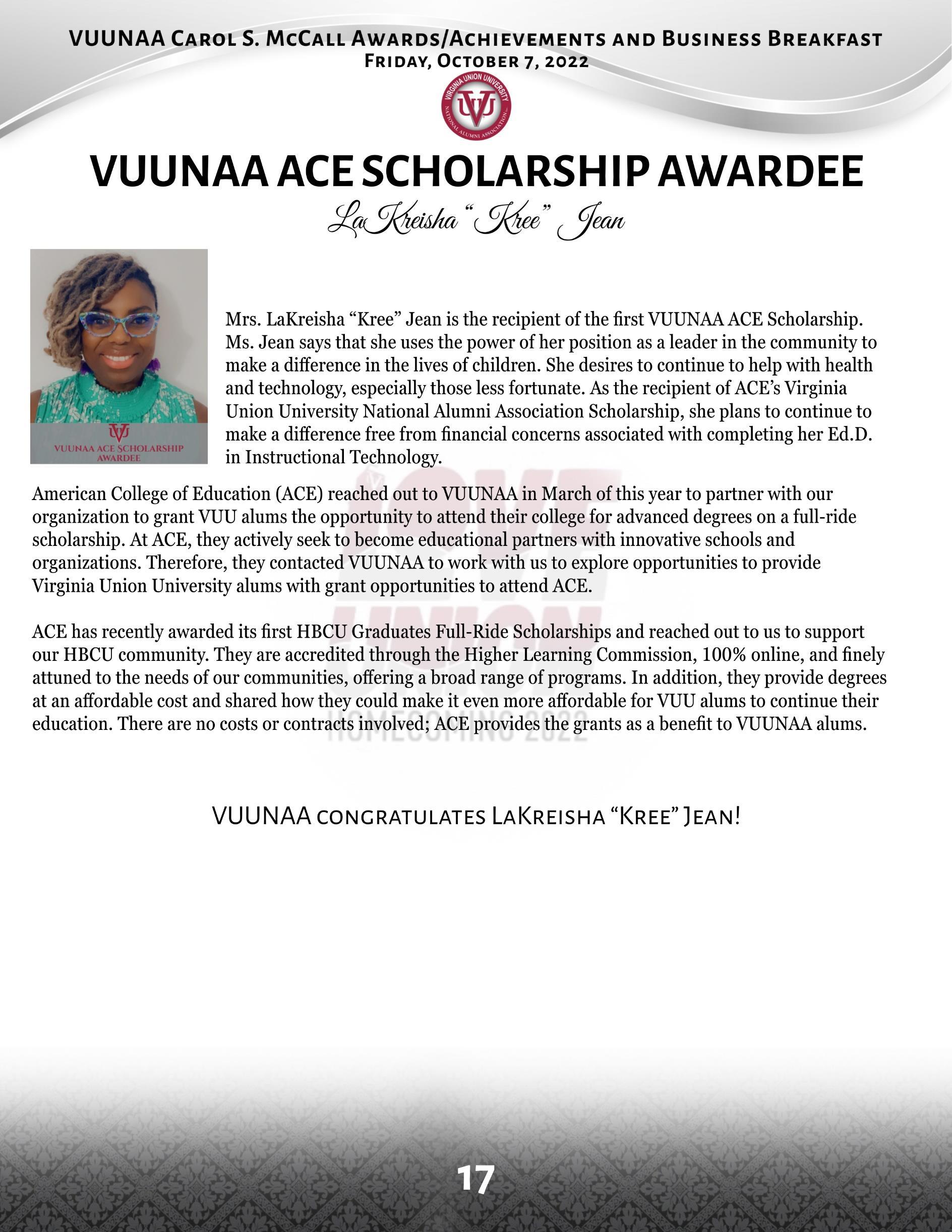 VUUNAA Carol S. McCall Awards/Achievement & Business Breakfast 2022 by ...