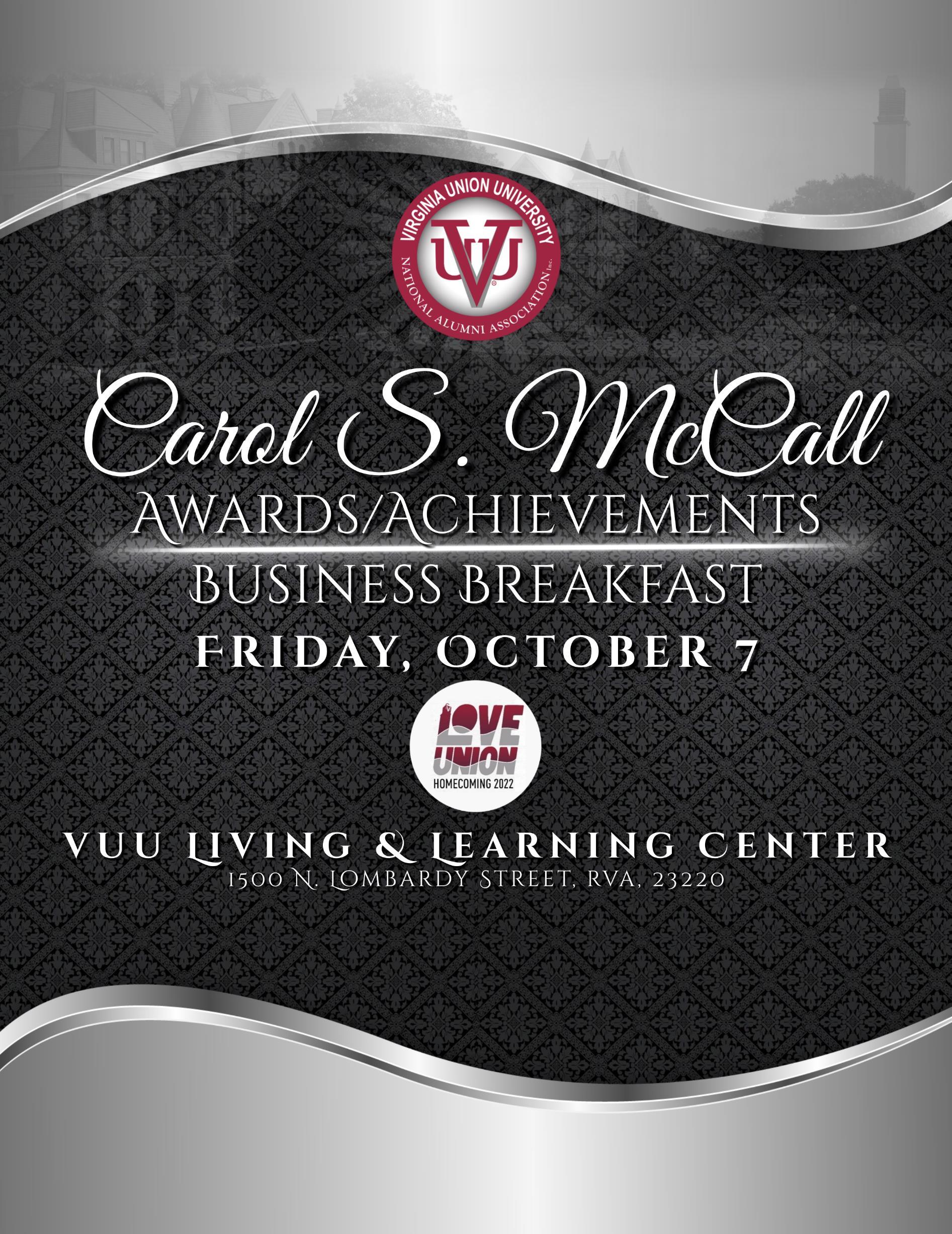 VUUNAA Carol S. McCall Awards/Achievement & Business Breakfast 2022 by ...
