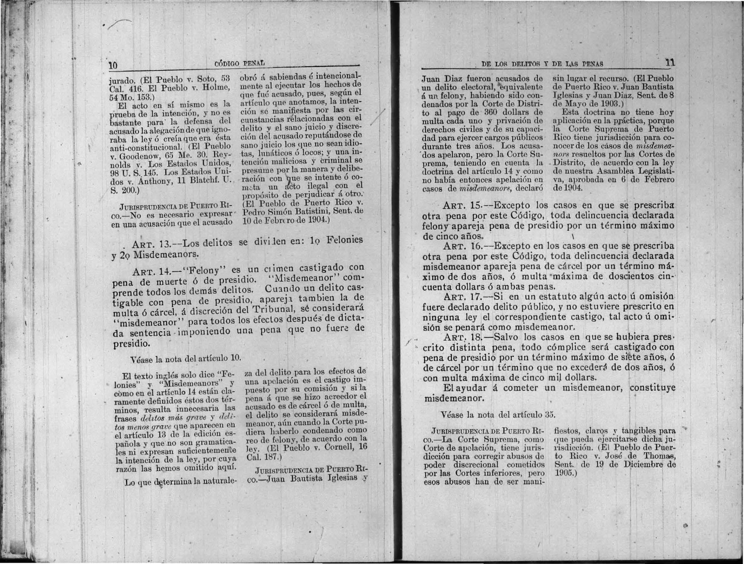 Código penal de Puerto Rico (1907) by La Colección Puertorriqueña - Issuu