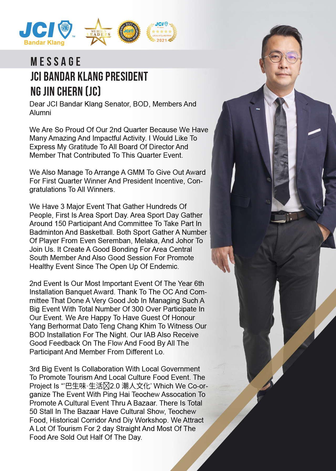 JCI Bandar Klang | 2nd Quarter E-Newsletter | Apr - Jun 2022 by JCI Bandar Klang - Issuu