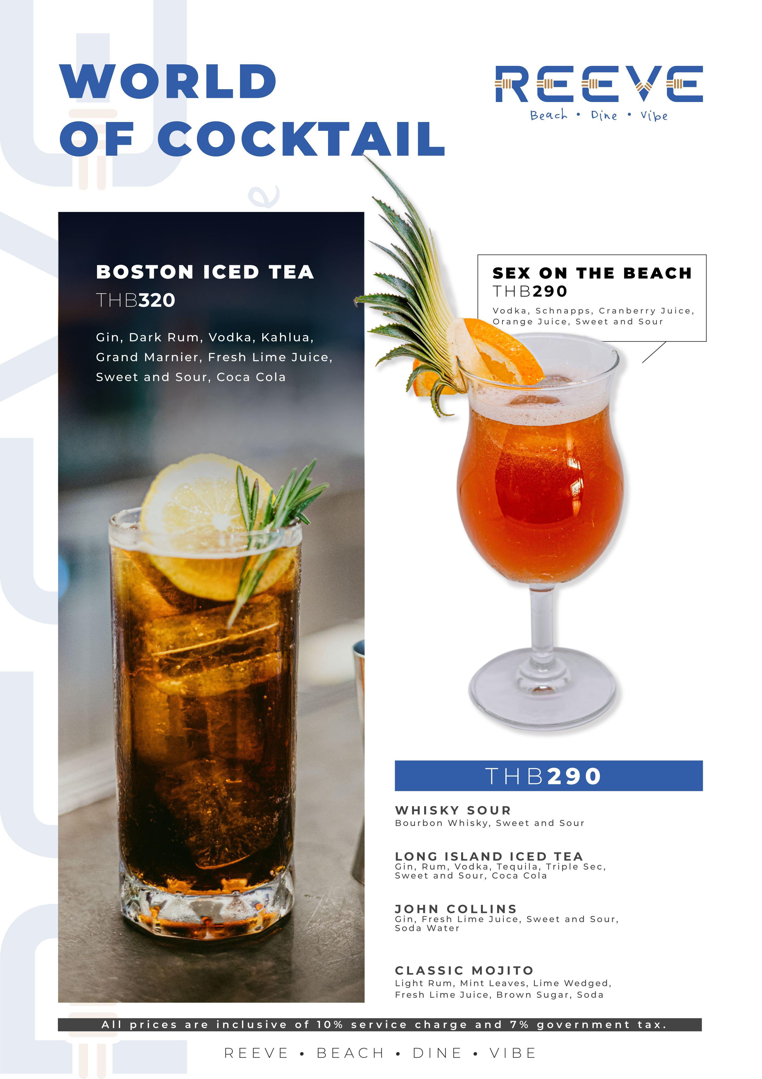 REEVE drink lists by Panan Group Aonang, Krabi - Issuu