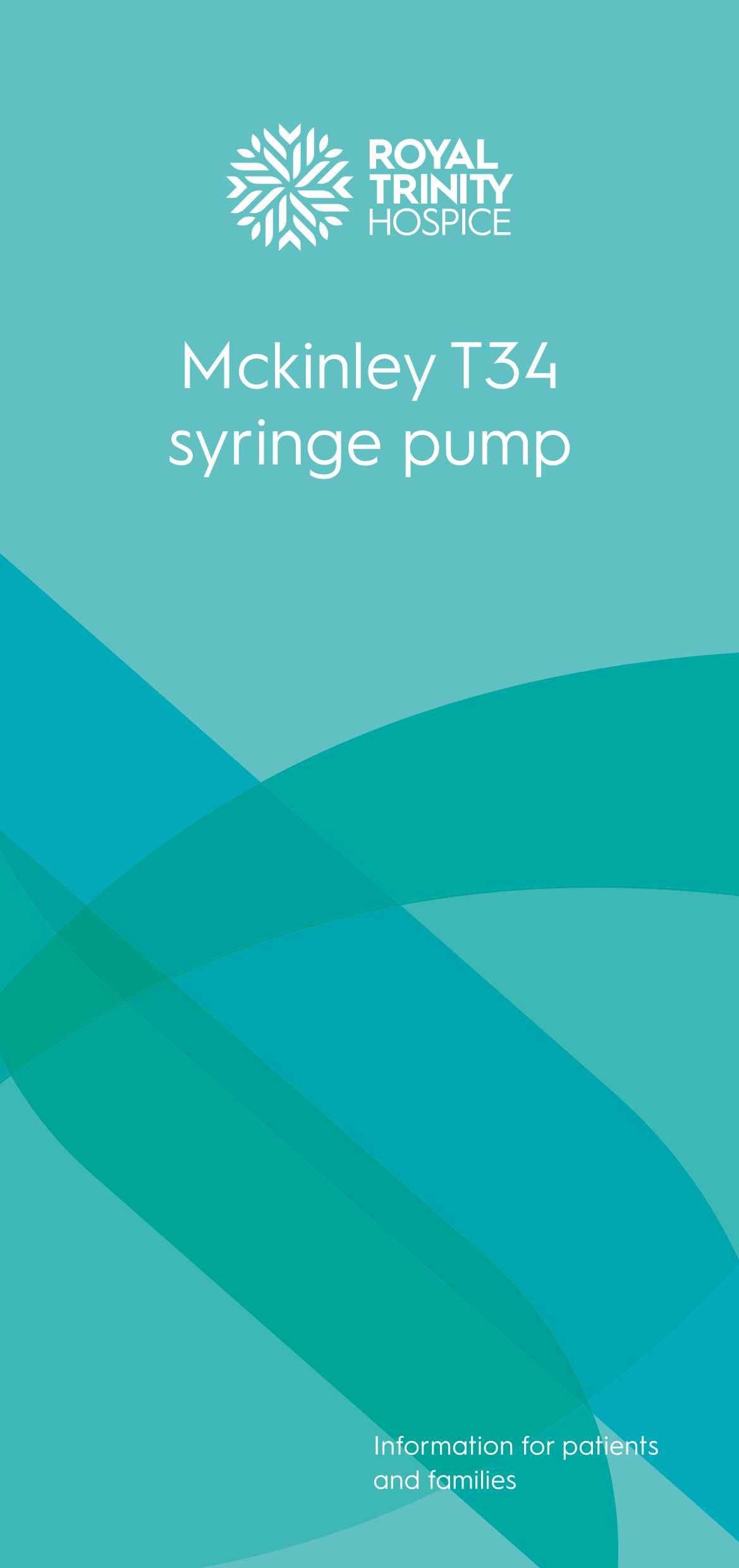 Mckinley T34 syringe pump by royaltrinityhospicelondon - Issuu