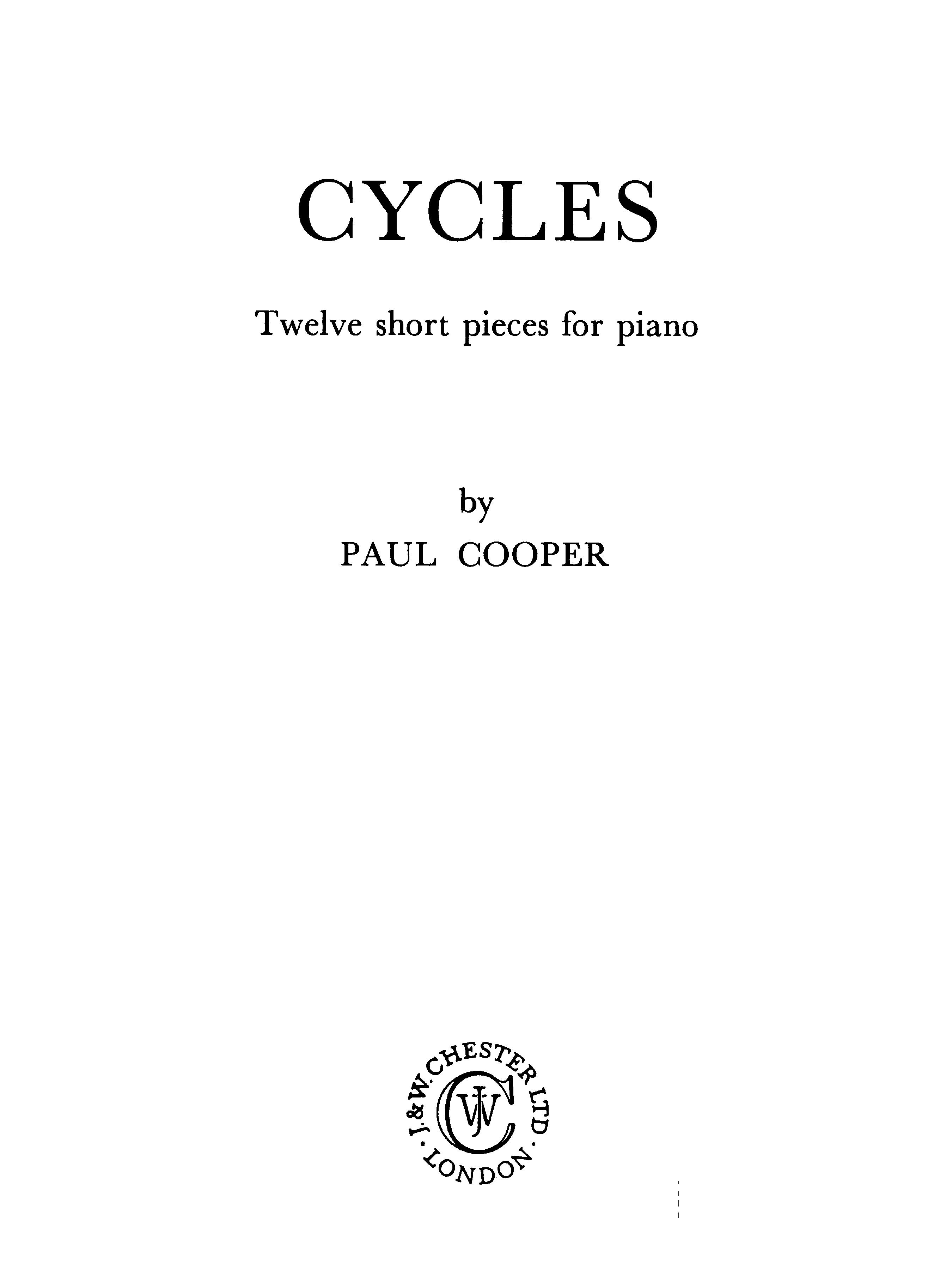 Cooper CYCLES by ScoresOnDemand - Issuu