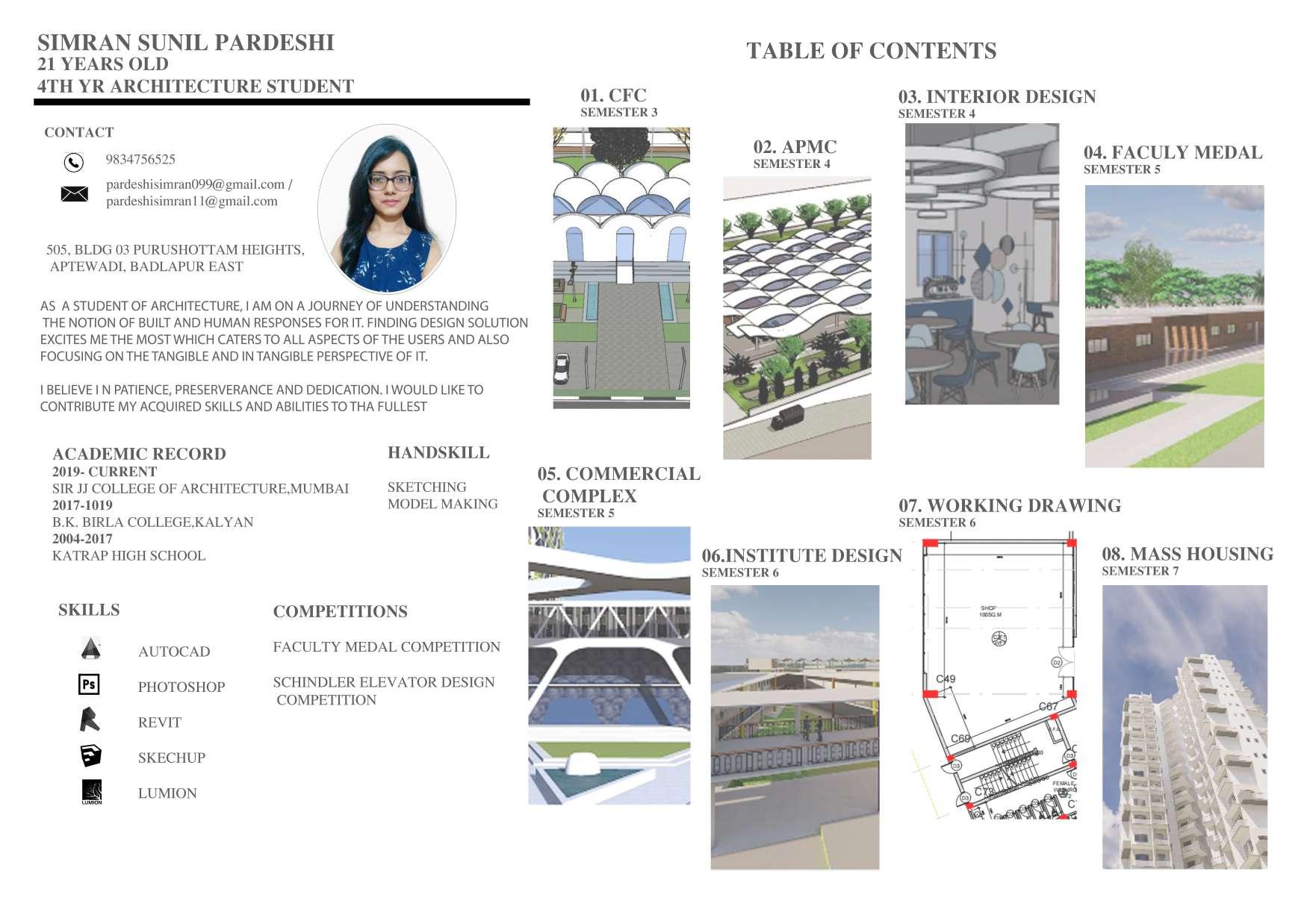 ARCHITECTURAL PORTFOLIO (SIMRAN PARDESHI) by 1950_Simran Pardeshi - Issuu