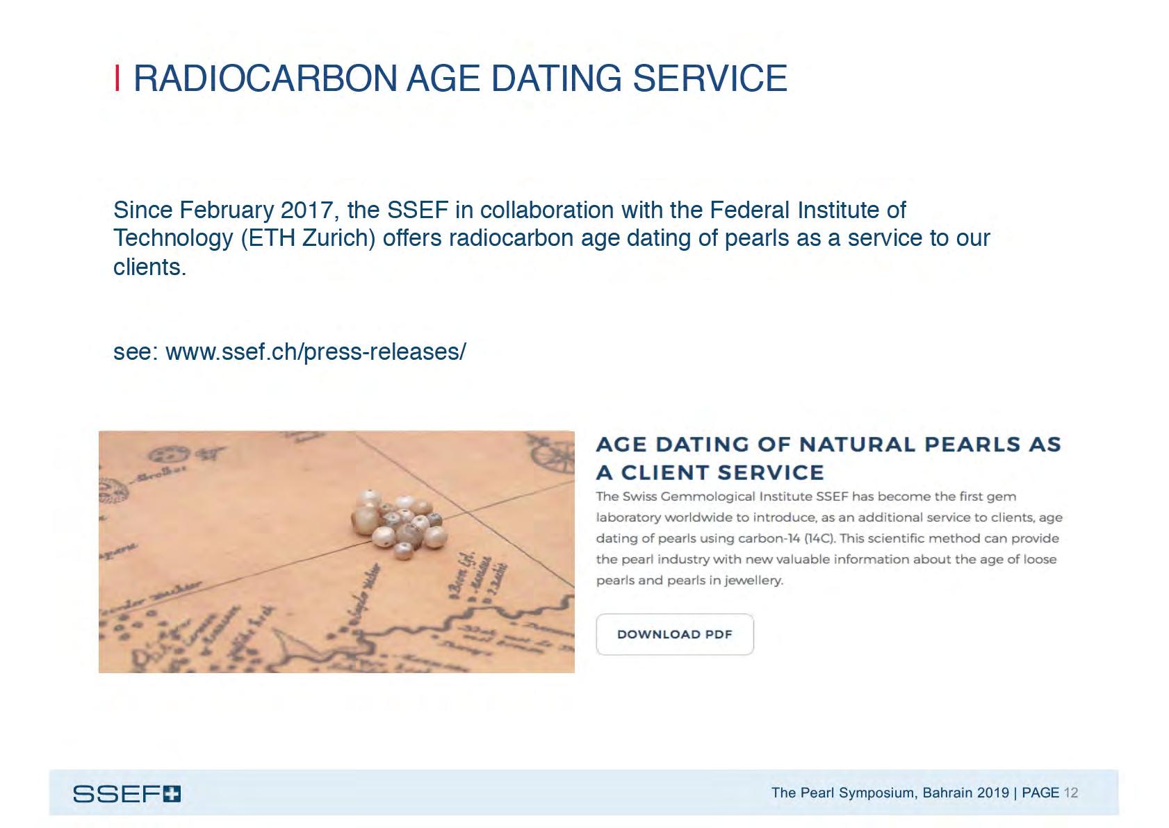 New frontiers in pearl analysis: age dating, DNA fingerprinting, and ...