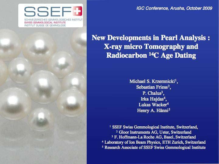 New developments in pearl analysis: X-ray micro tomography (2009) by ...