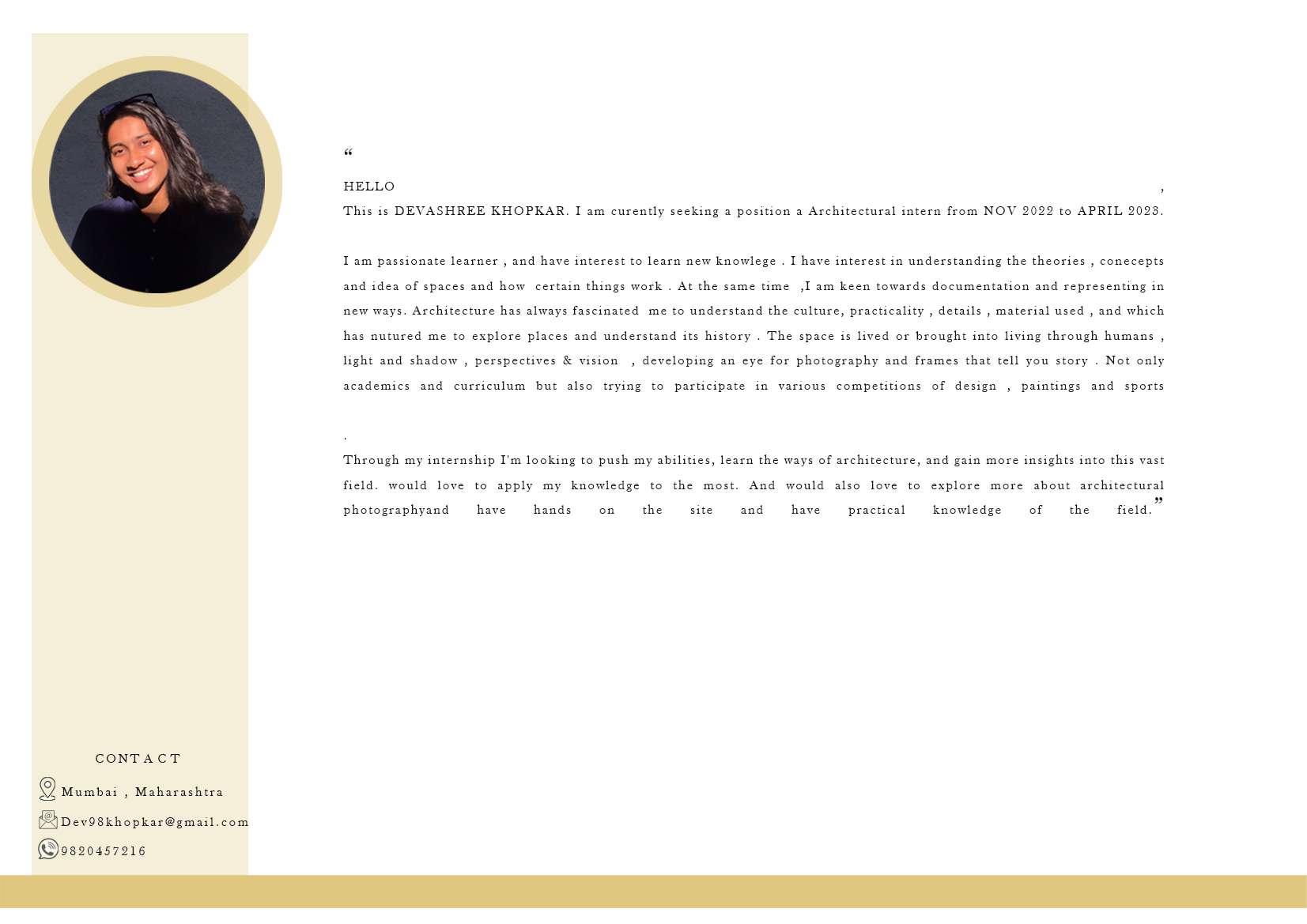 Devashree Khopkar _Architectural Internship Portfolio 2019-2022 by Devashree Khopkar - Issuu