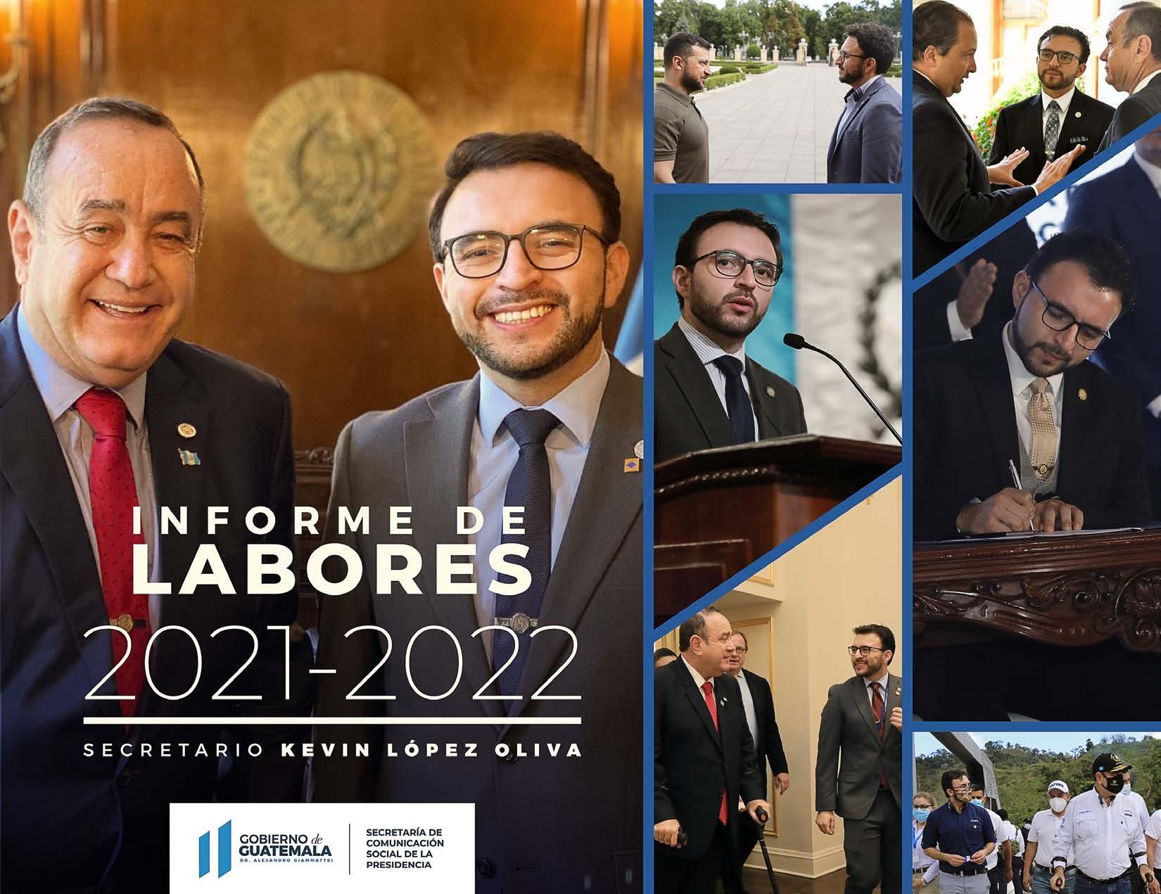 Informe de Labores - 2021-2022 - Secretario Kevin López by Lander Leonel Estrada García - Issuu