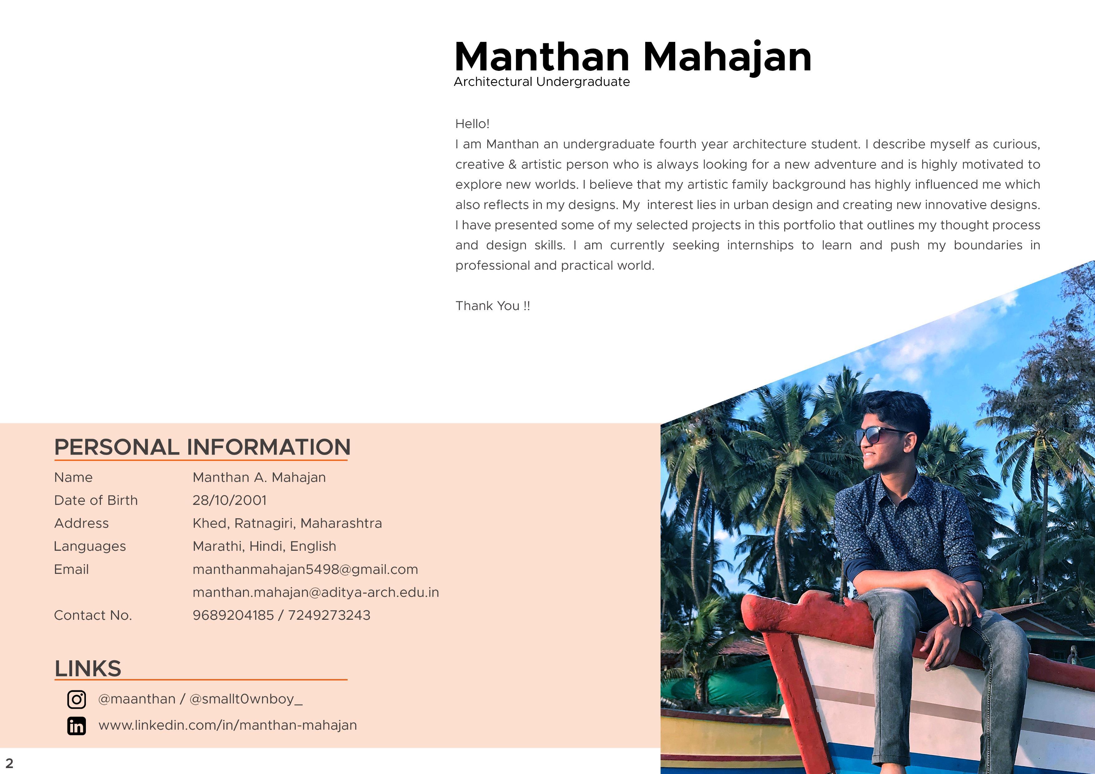 UNDERGRADUATE ARCHITECTURAL PORTFOLIO - MANTHAN MAHAJAN by Manthan Mahajan - Issuu