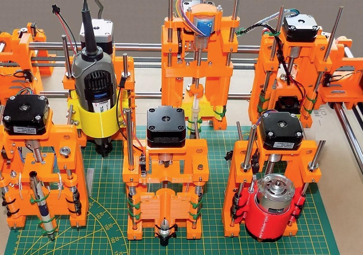 Build Your Own Multifunctional 4 Axis Cnc Machine Extract By Elektor