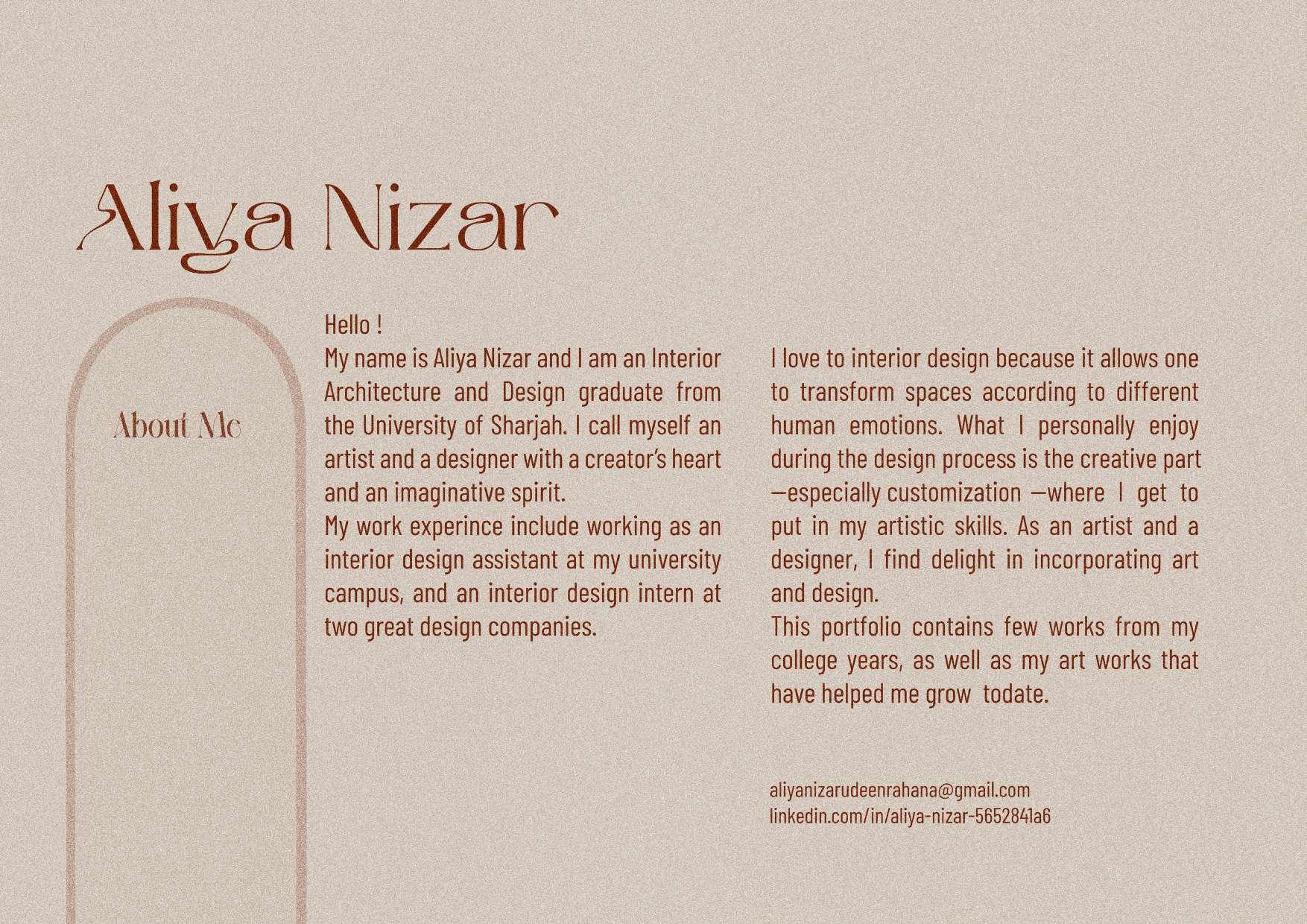 Aliya Nizar Portfolio 2022 by Aliya_Nizar - Issuu