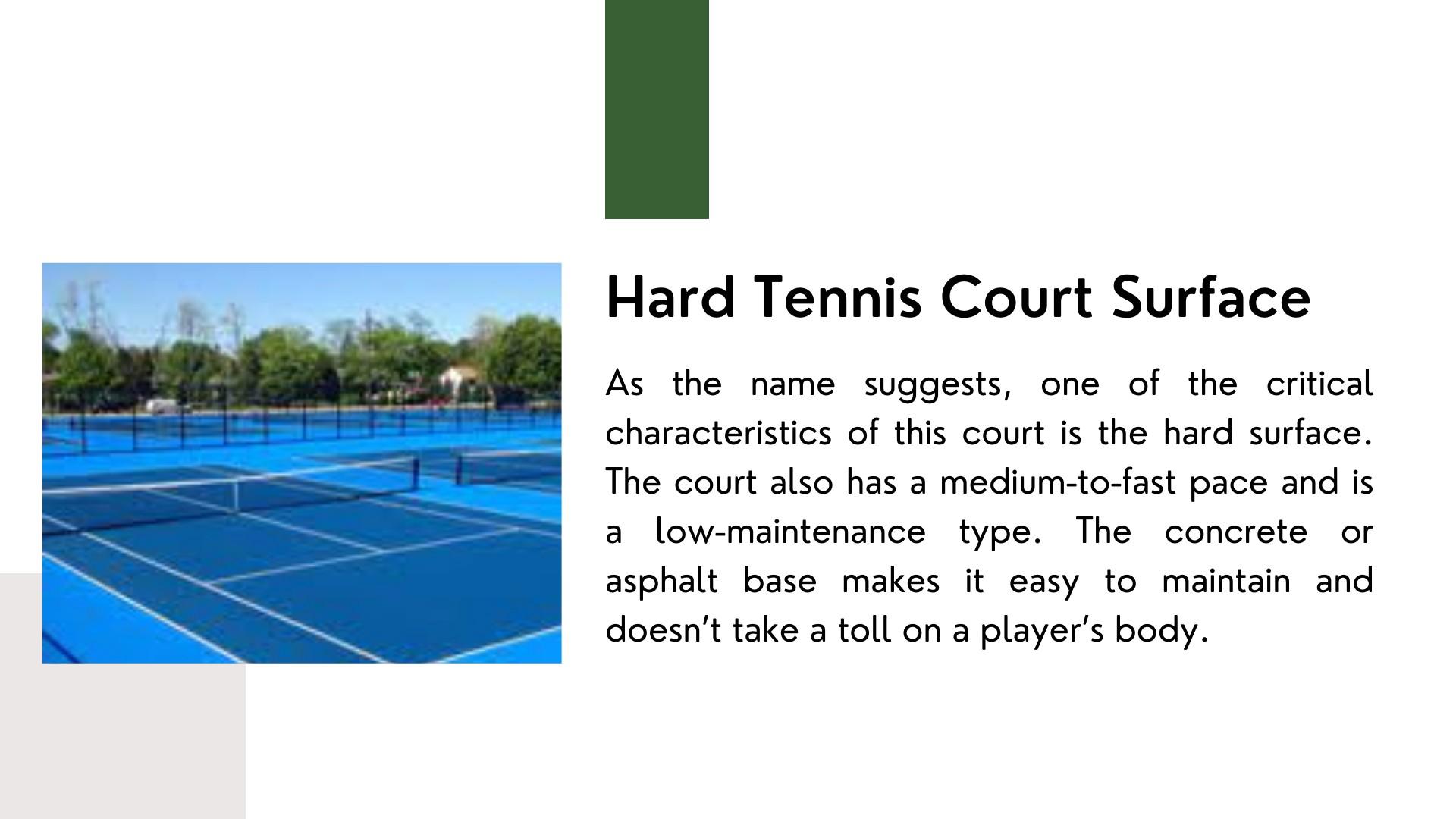 3 Types Of Tennis Court Surfaces by Taylor Tennis Courts - Issuu