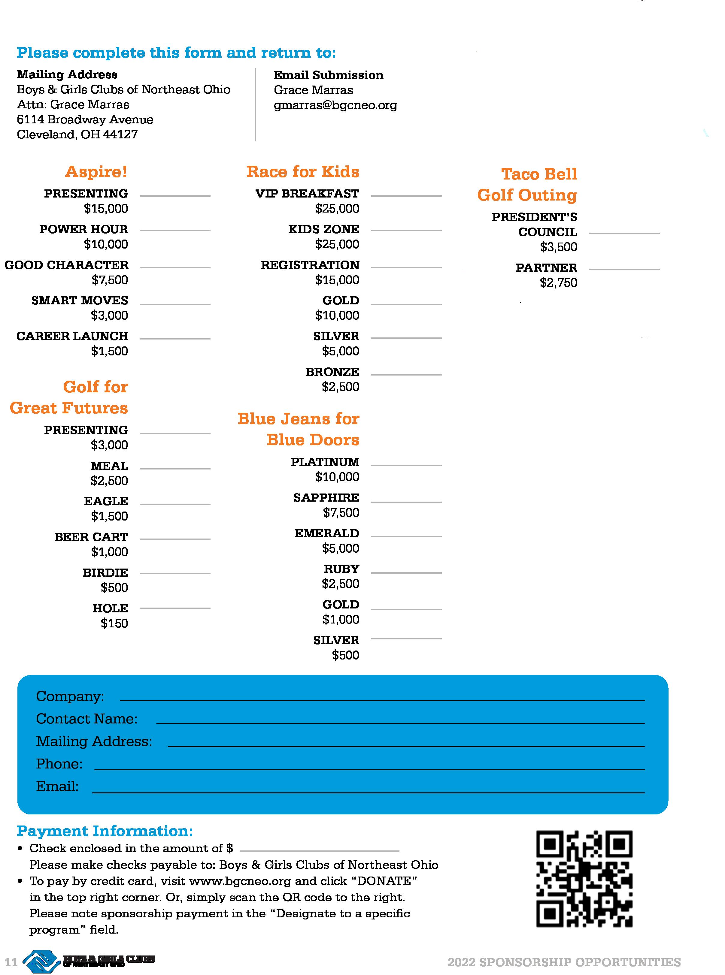 2023 Sponsorship Packet by Boys & Girls Clubs of Northeast Ohio - Issuu
