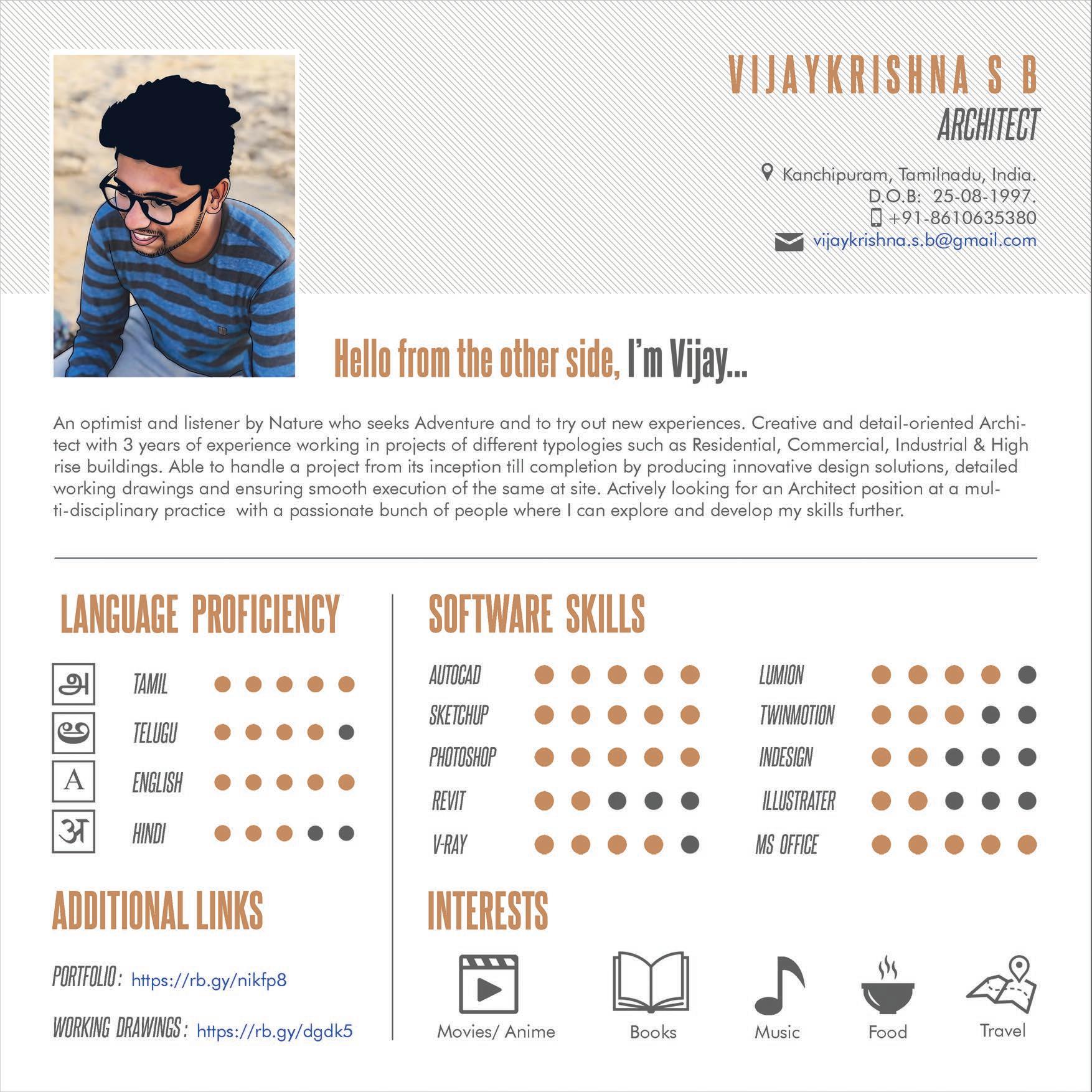 Professional + Academic Architecture Portfolio| Vijay Krishna S B| 2022 ...