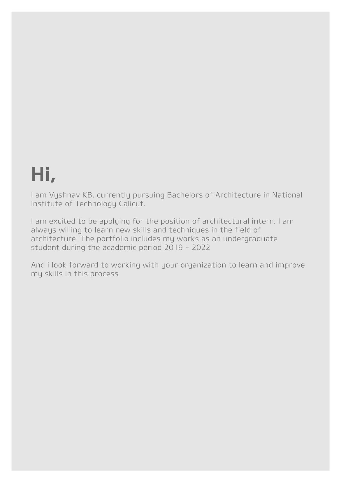 Vyshnav KB - Architectural Portfolio by Vyshnav KB - Issuu