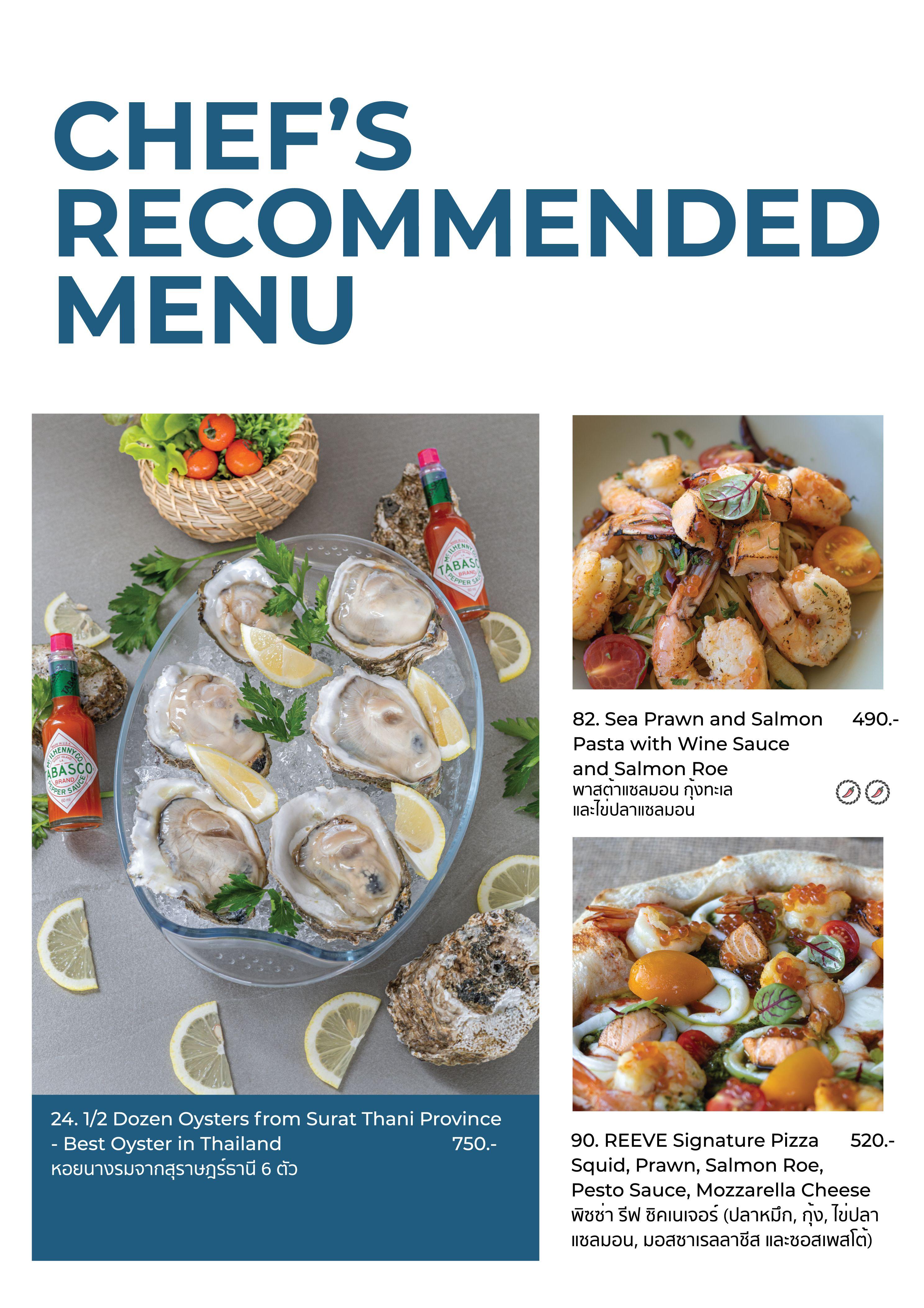 REEVE Beach Club Menu by Panan Group Aonang, Krabi - Issuu