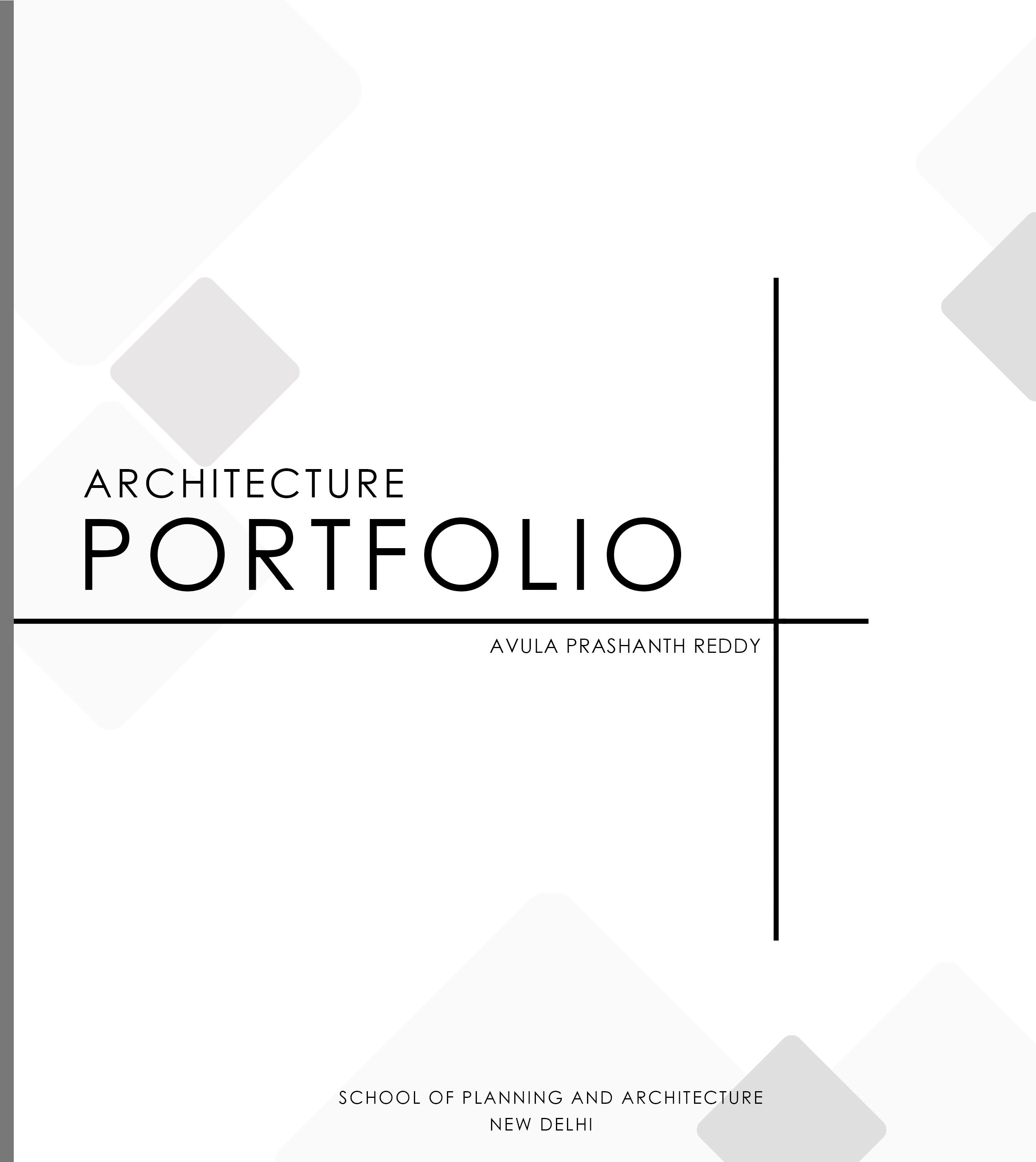 Avula Prashanth Reddy - Architecture Portfolio 2022 by Avula Prashanth Reddy - Issuu
