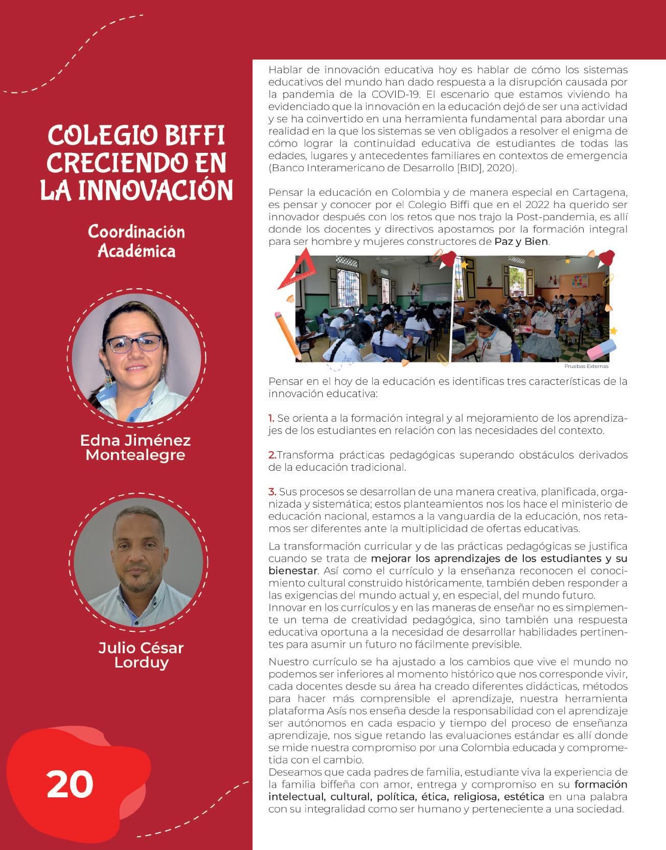 Revista Nuevo Horizonte 2022 by Colegio Biffi Cartagena - Issuu