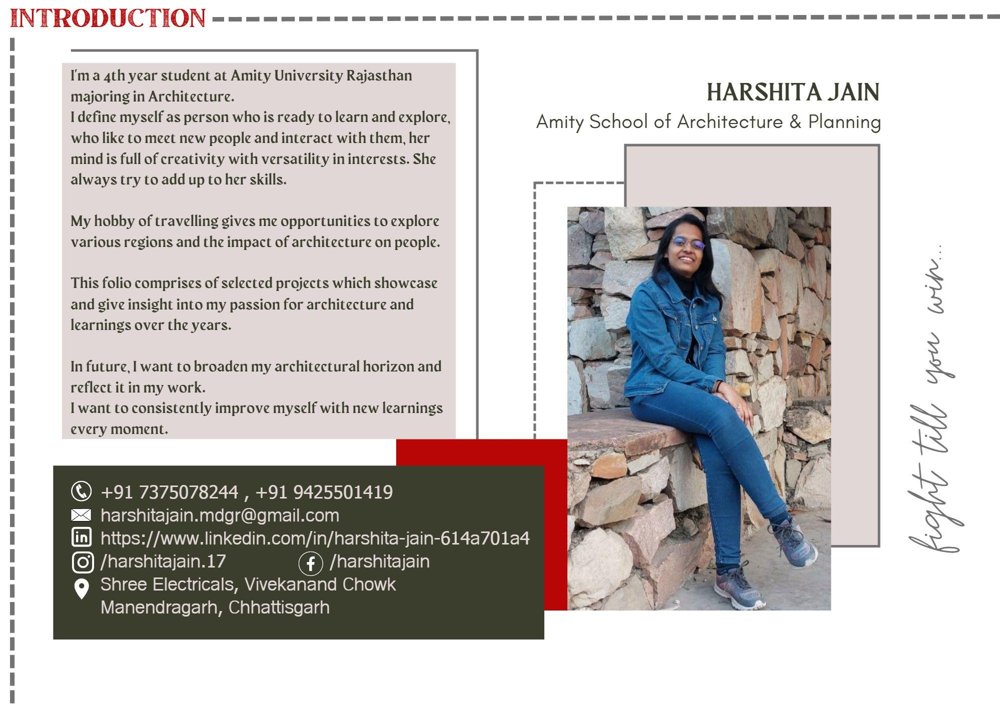 Harshita Jain - Architectural Portfolio by harshitajain.17 - Issuu