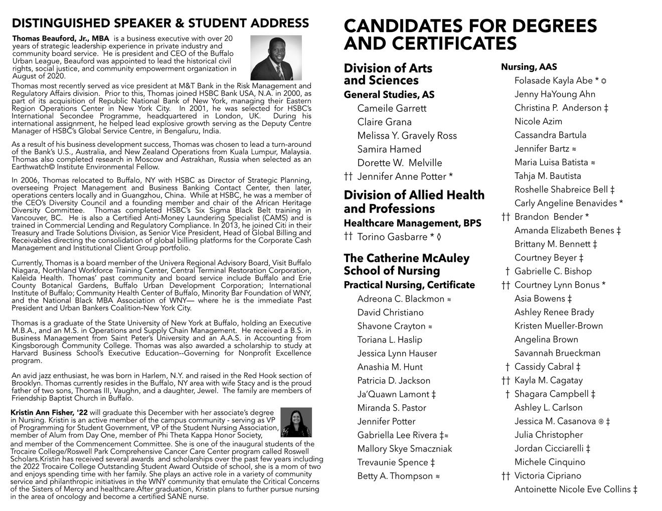 December 2022 Commencement Program by TrocaireStudentLife - Issuu