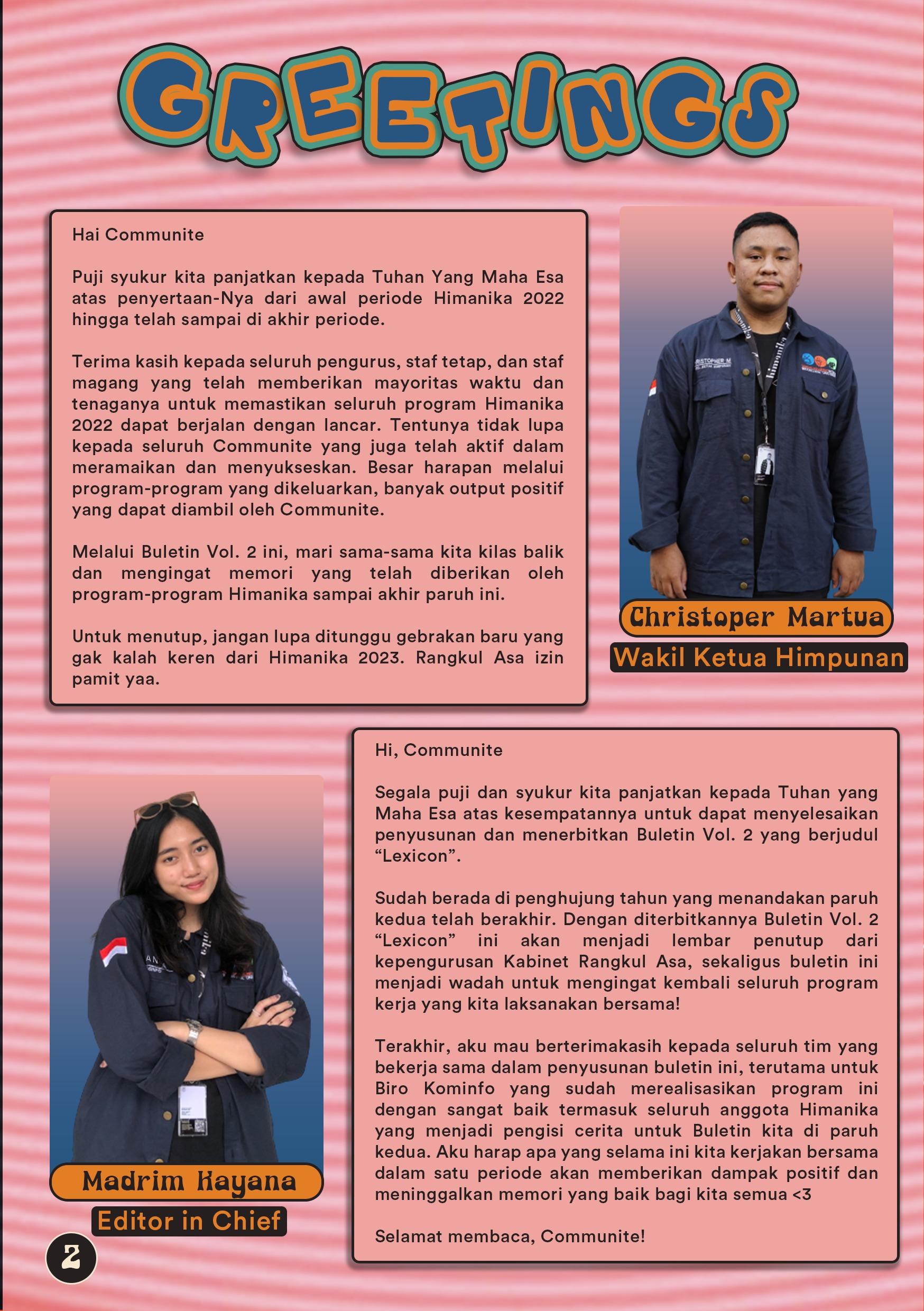 BULETIN VOLUME 2: LEXICON. by Himanika UB - Issuu