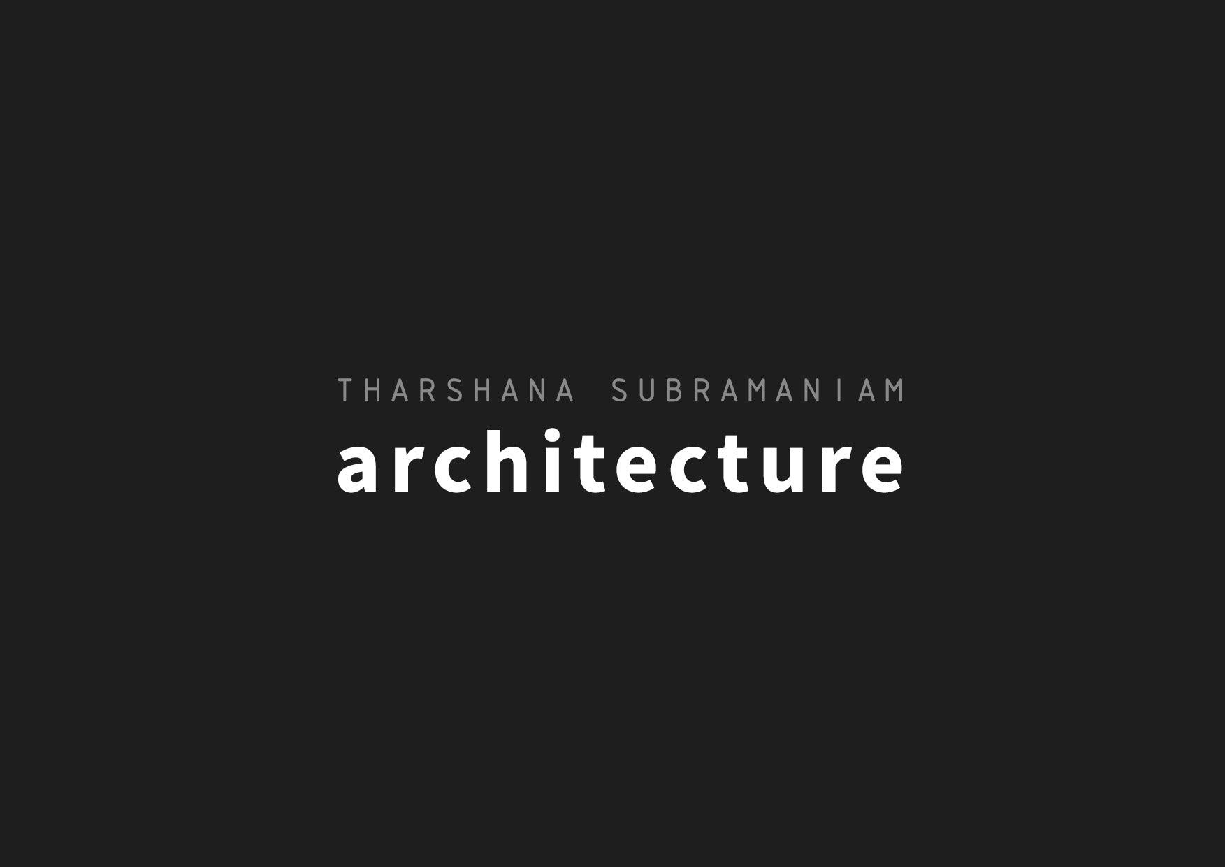 Tharshana Subramaniam Architecture Portfolio by tharshana subramaniam ...