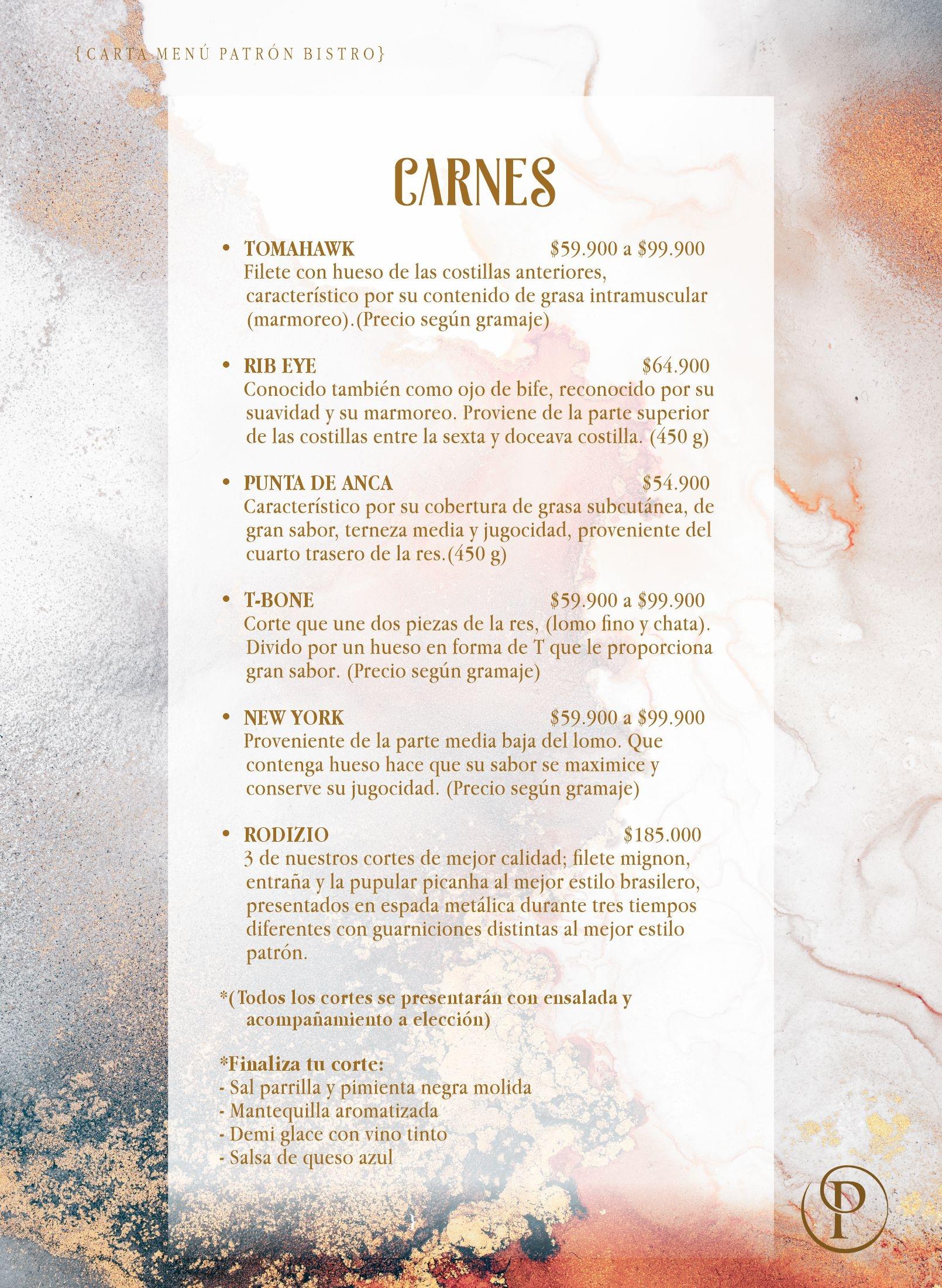 Menú Patrón Bistro by Ingenio - Issuu