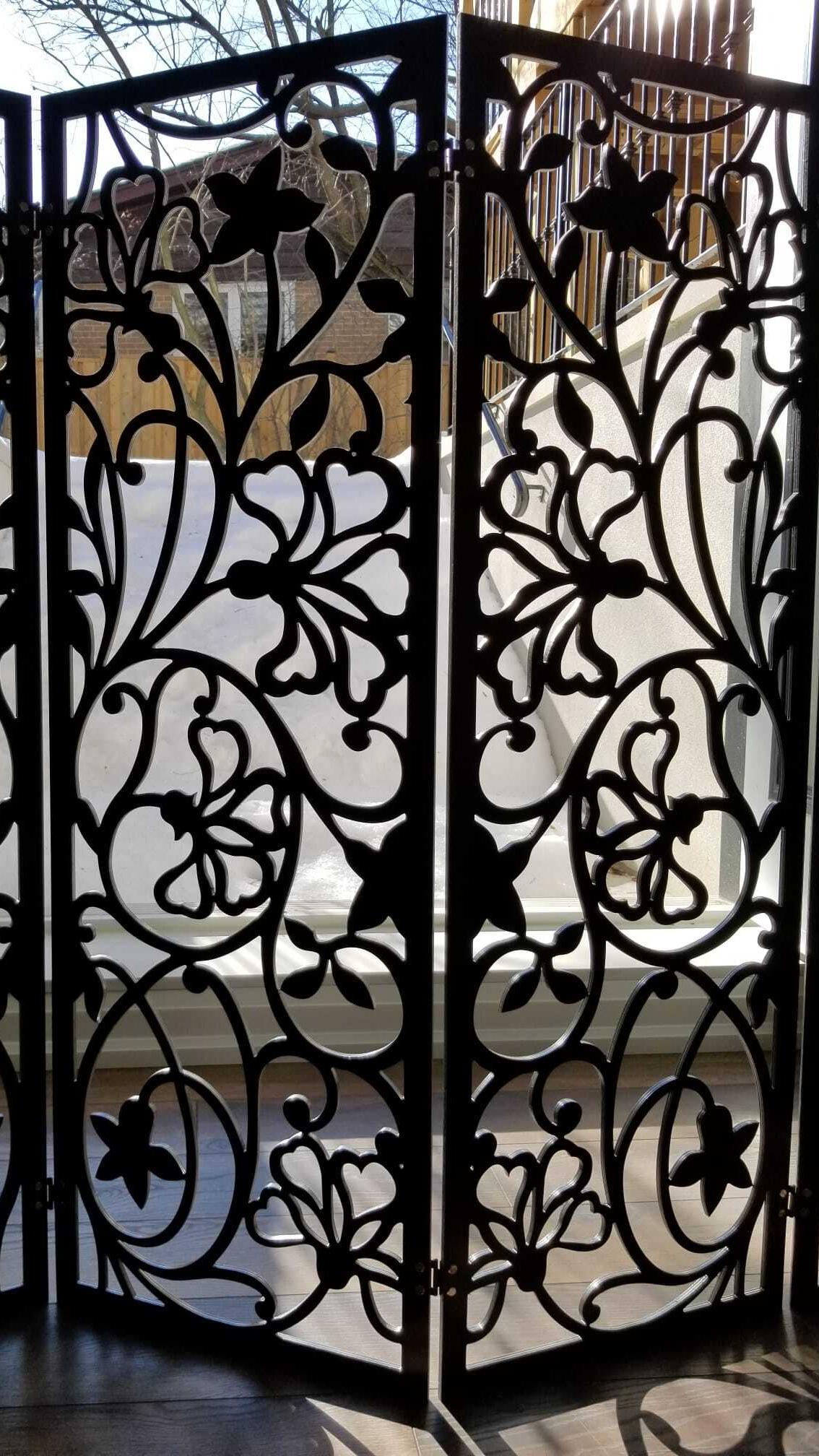 Choose Custom Room Dividers, Lattice & Walnut Custom Divider Panels To ...