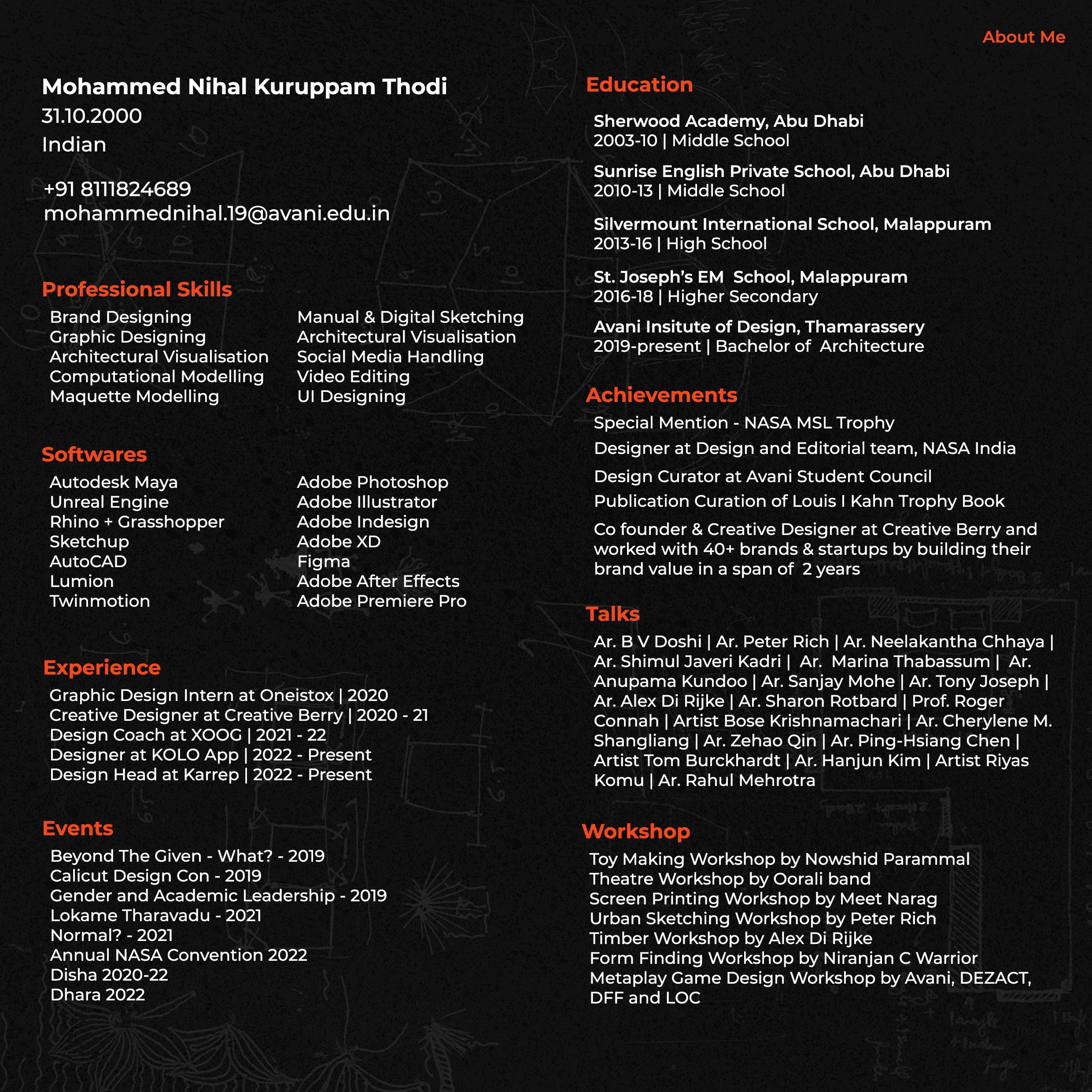 Mohammed Nihal | UG Portfolio by Lalu Nihal - Issuu
