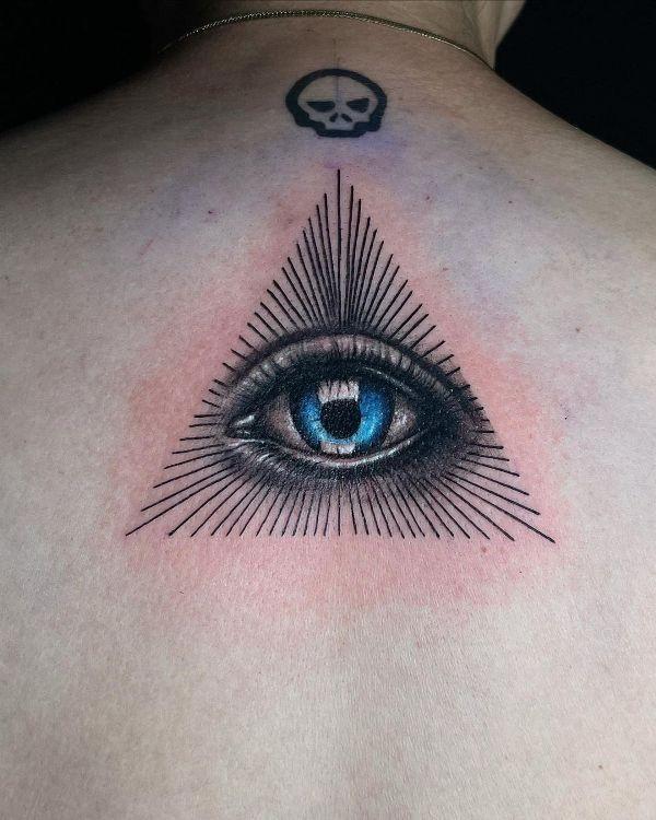 All Seeing Eye Tattoo Neck