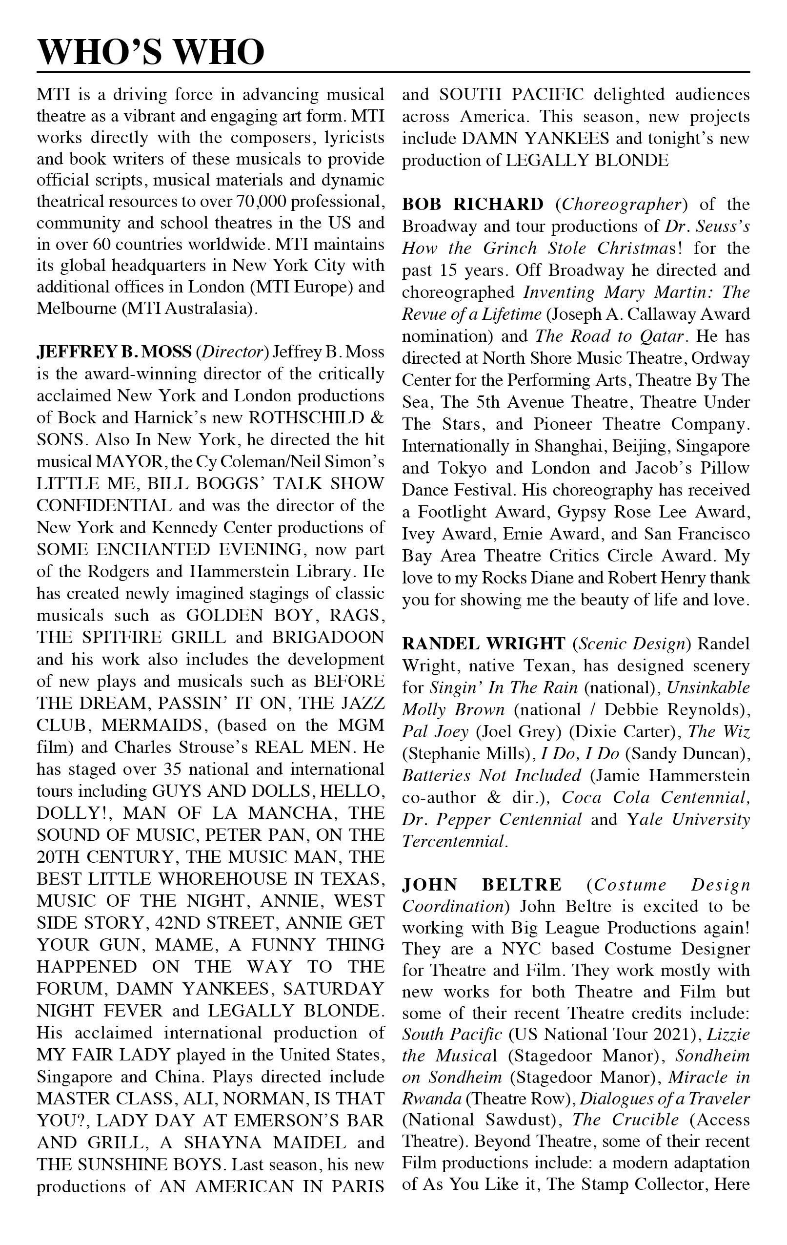 Legally Blonde Program by AT&T Performing Arts Center - Issuu