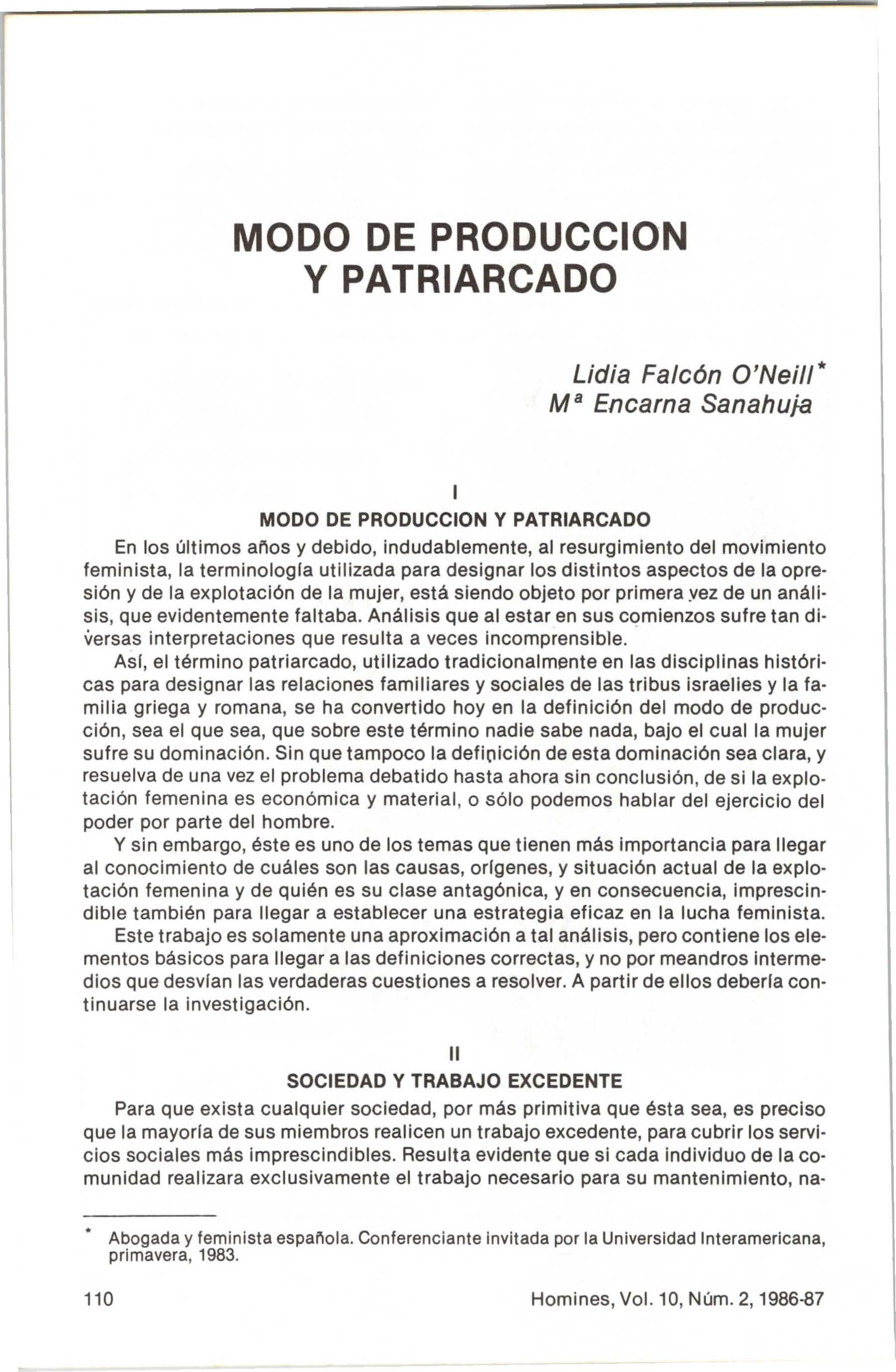 Ma. Encarna Sanahuja Modo de Producci6n y Patriarcado - Issuu
