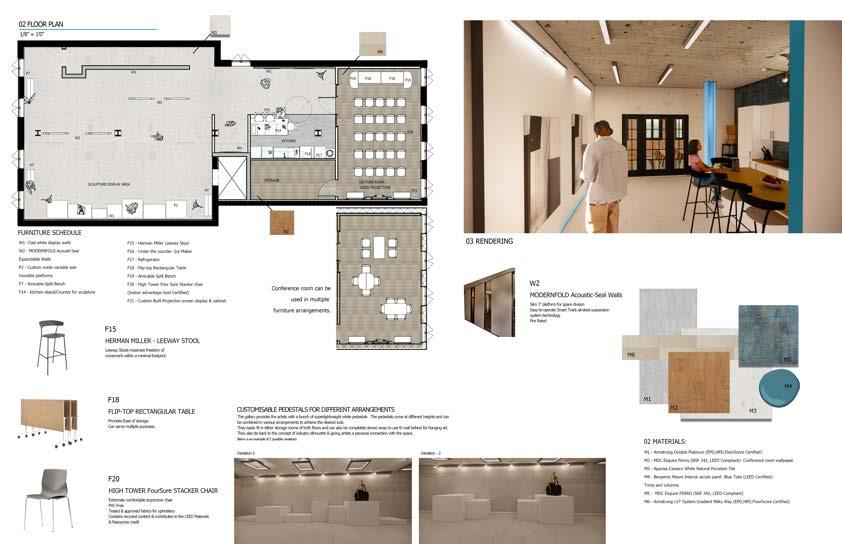 Art Gallery Interior Design Plan