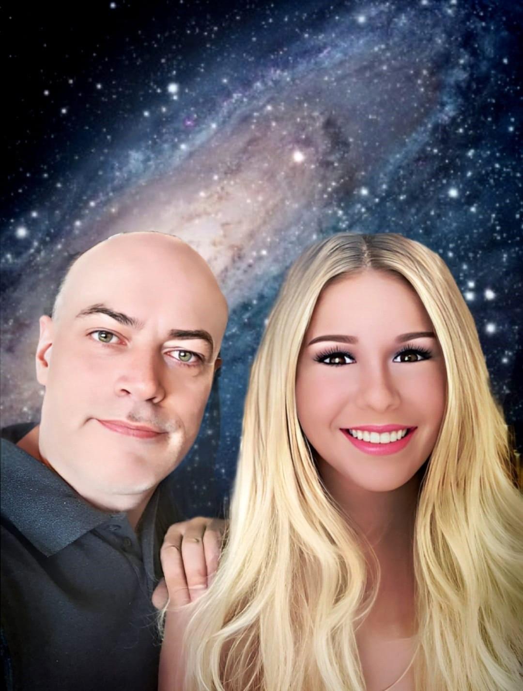 Popstar Enigma Avatar und ihr Verlobter Michael Roscher by ...