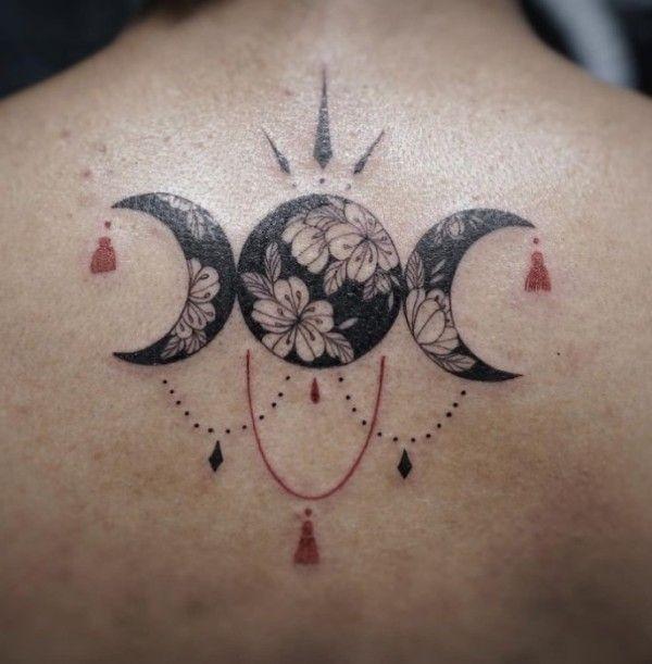 Wiccan Three Moons Tattoo