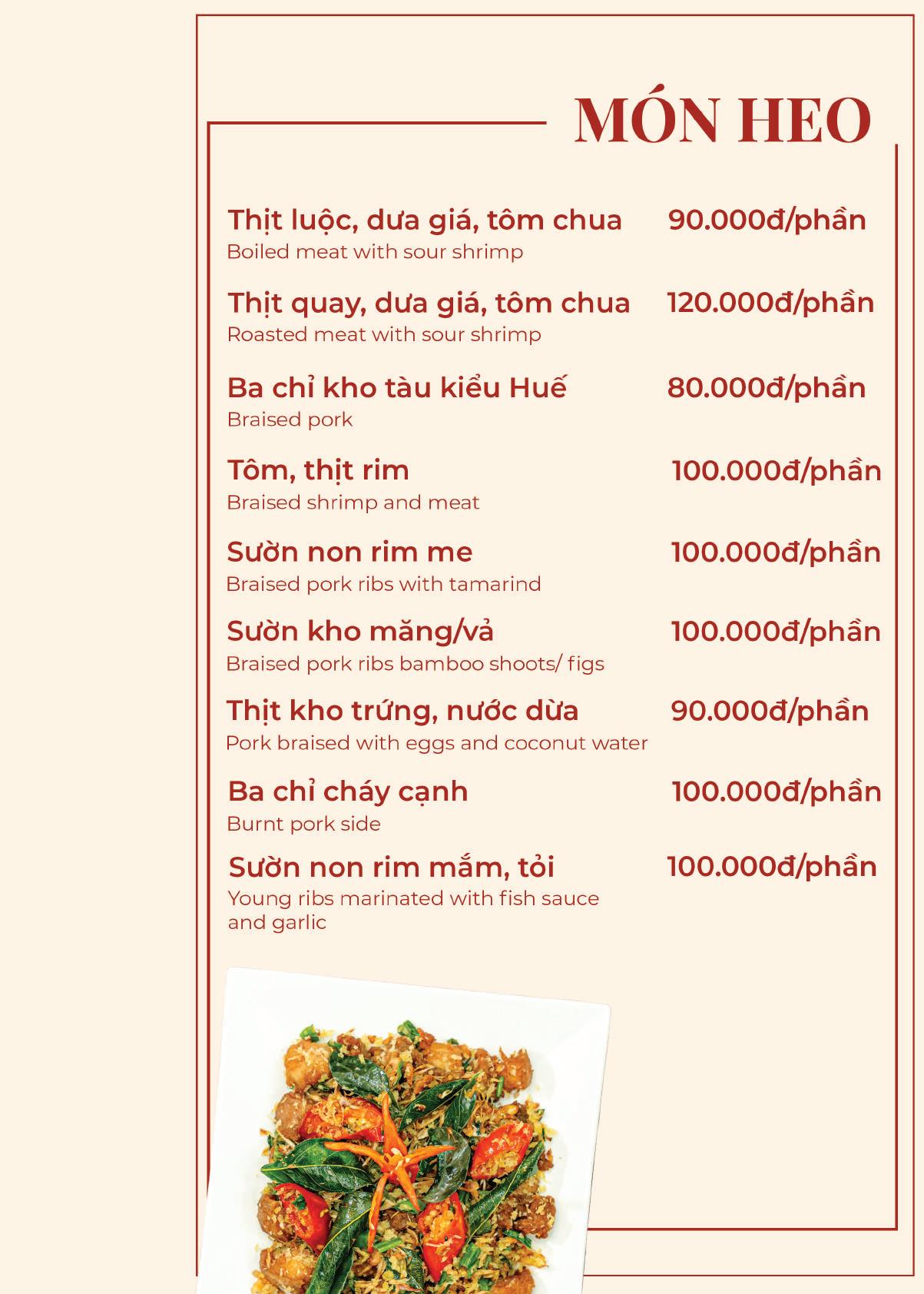 Menu Dien Chau Restaurant by Bảo Tran Nguyễn Viết - Issuu