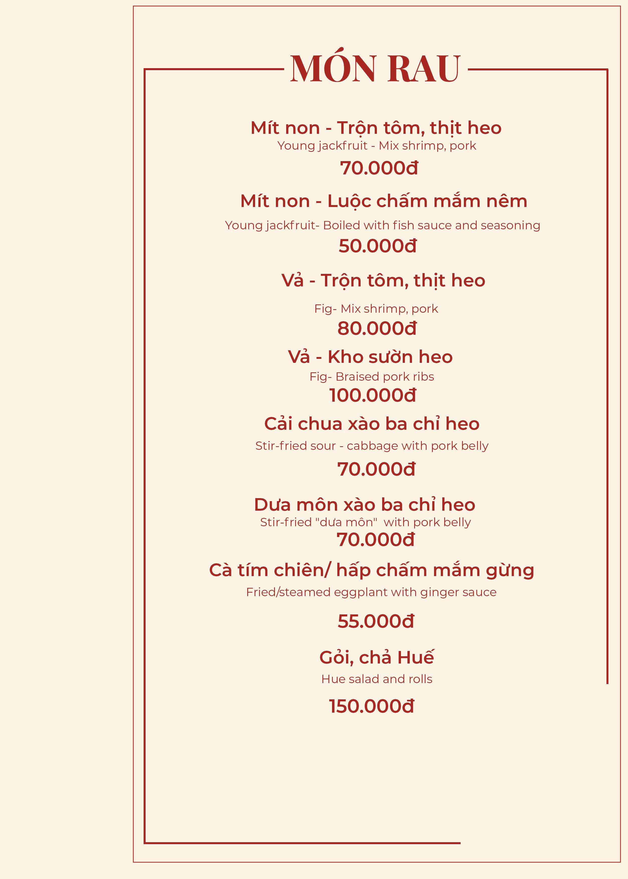 Menu Dien Chau Restaurant by Bảo Tran Nguyễn Viết - Issuu