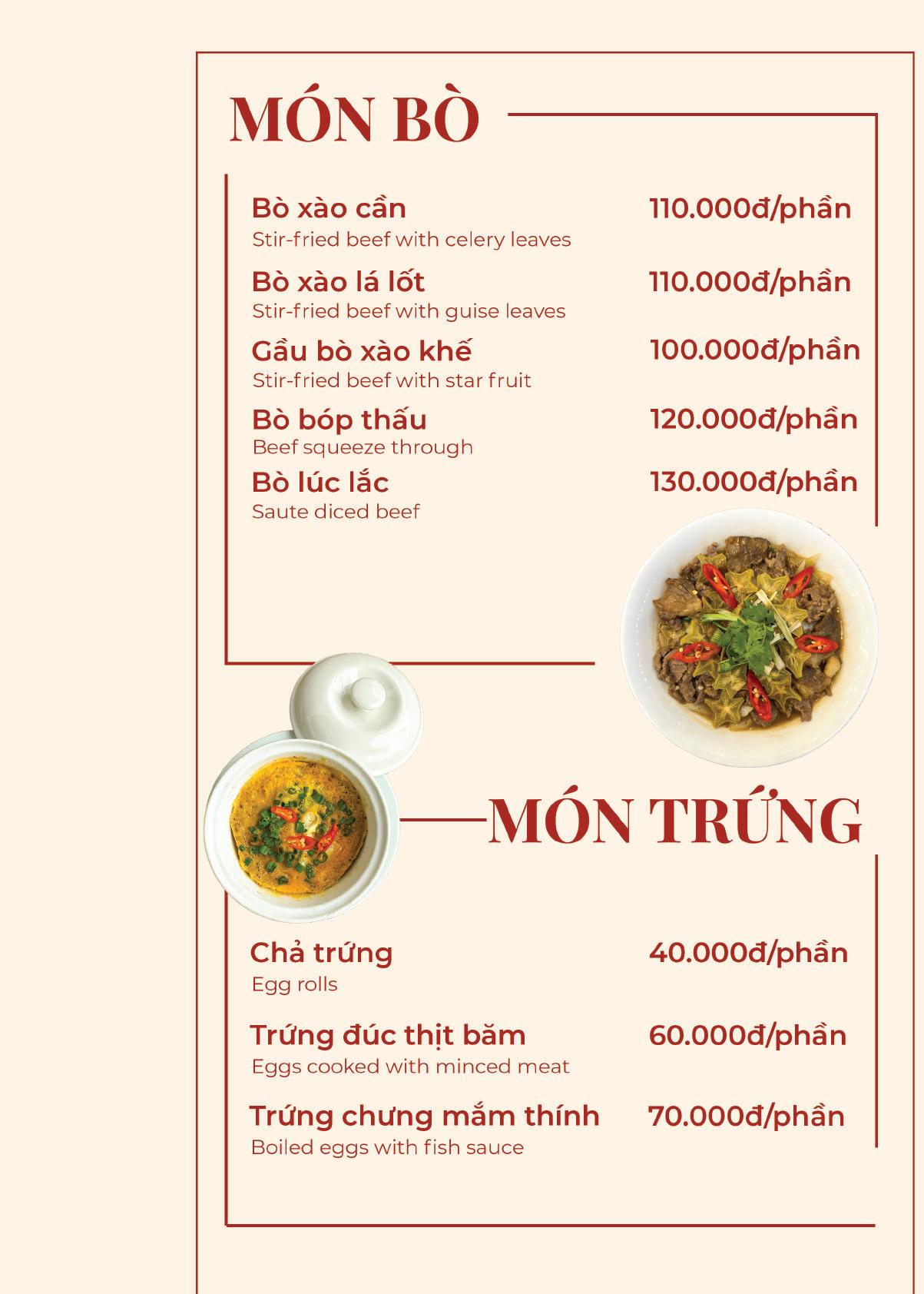 Menu Dien Chau Restaurant by Bảo Tran Nguyễn Viết - Issuu