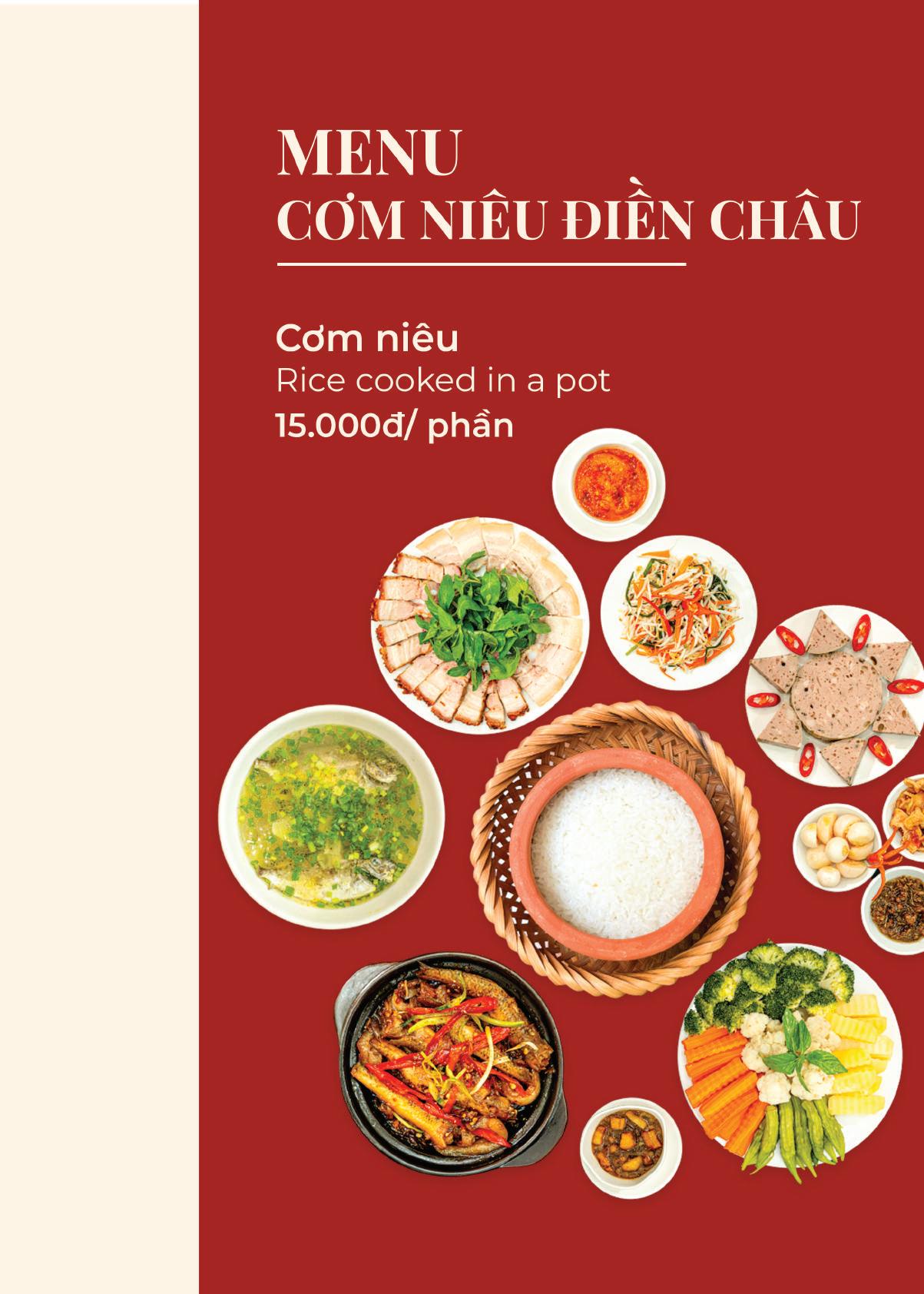 Menu Dien Chau Restaurant by Bảo Tran Nguyễn Viết - Issuu