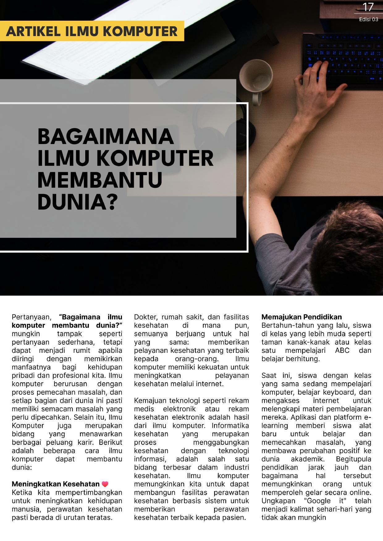 ILKOM MAGZ EDISI 03 by HIMALKOM FMIPA UNRI - Issuu