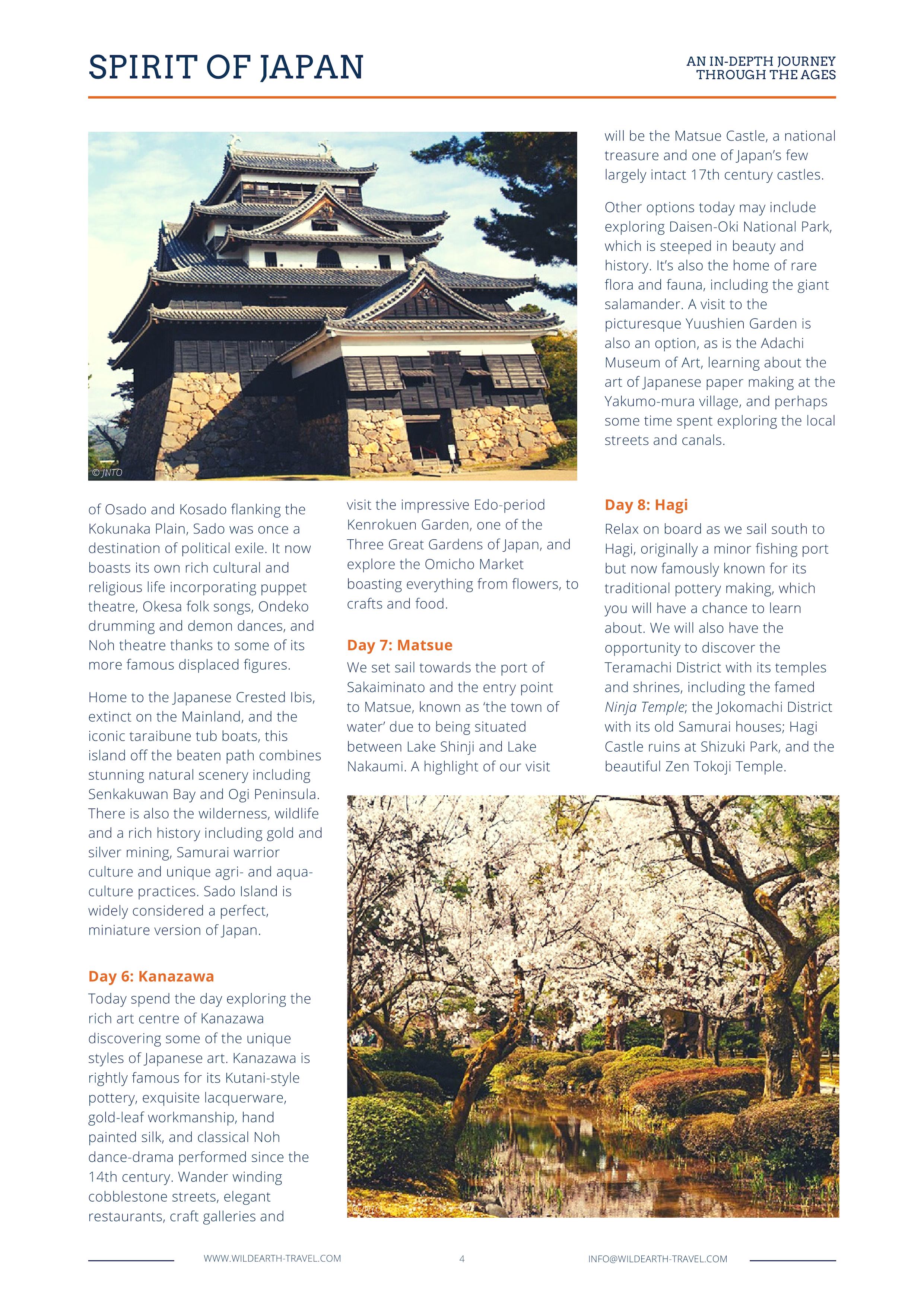 Spirit of Japan 2023 by Heritage Expeditions / Wild Earth Travel - Issuu