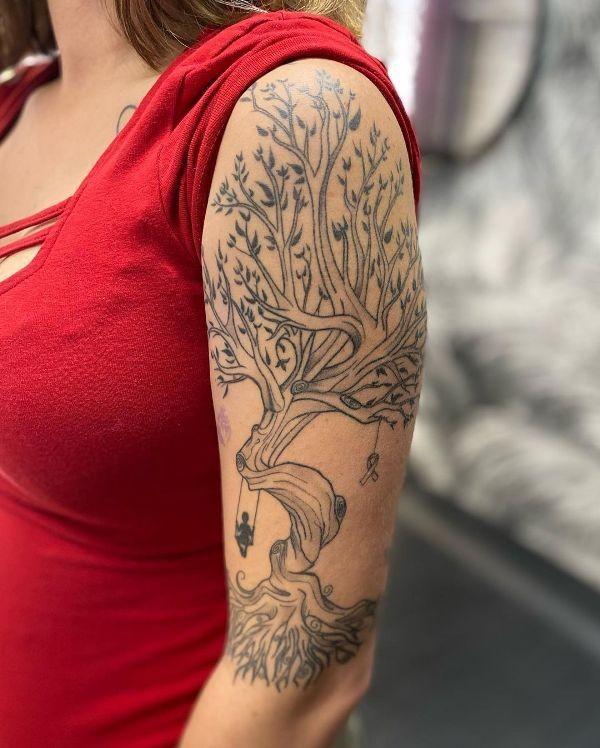 Peace Tree Of Life Tattoo