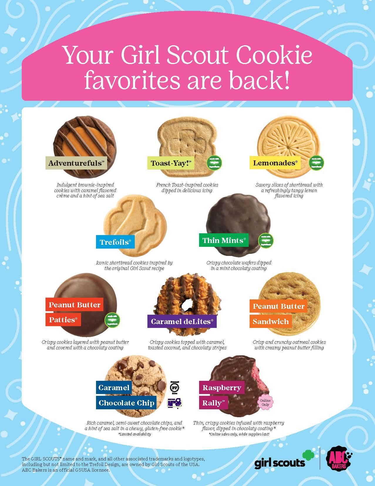 2022-23 Girl Scout Cookie Book | GSEMA by girlscoutsemass - Issuu