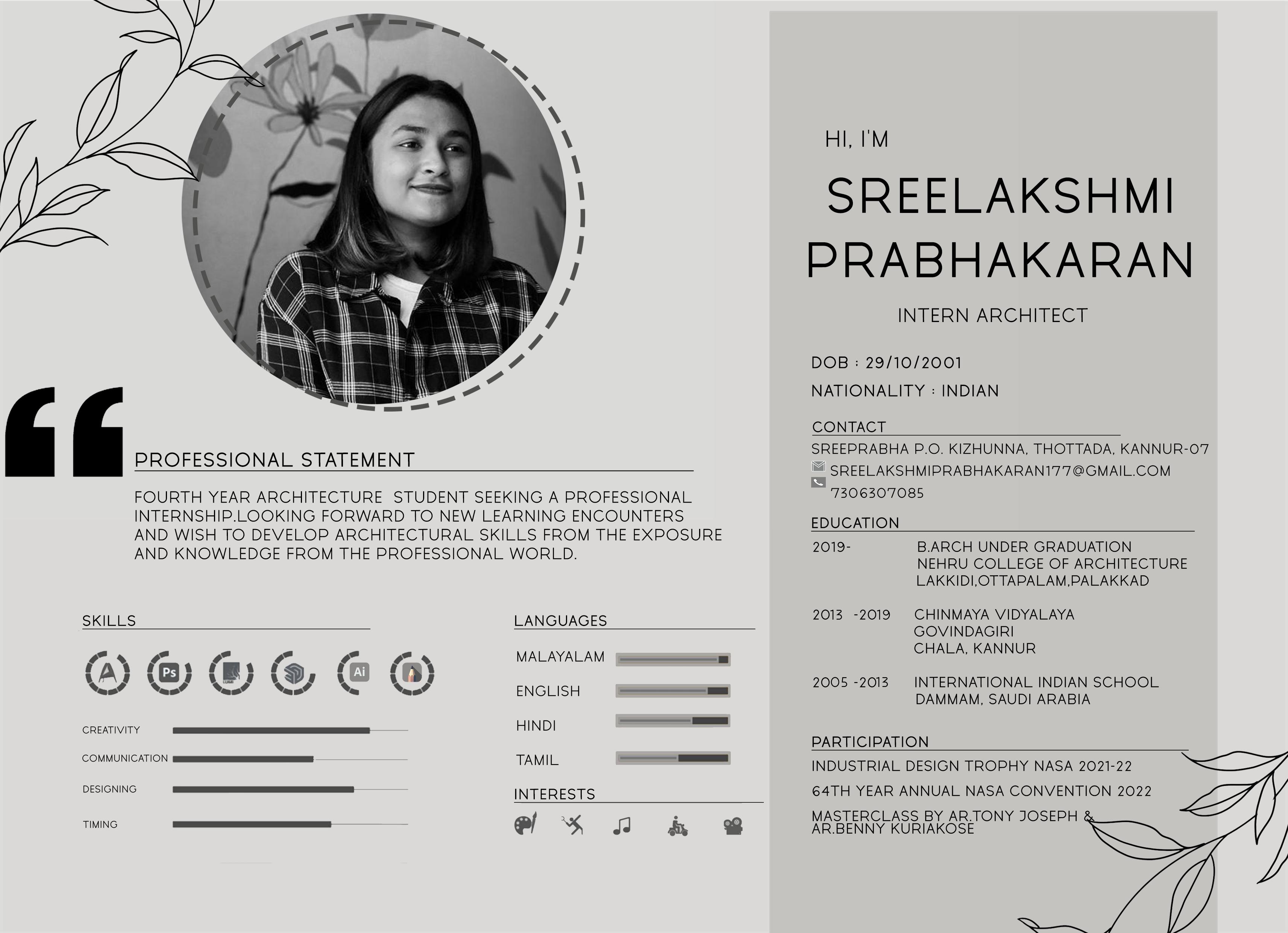 UNDERGRADUATE ARCHITECTURE PORTFOLIO|SREELAKSHMI PRABHAKAR by Sreelakshmi Prabhakaran - Issuu