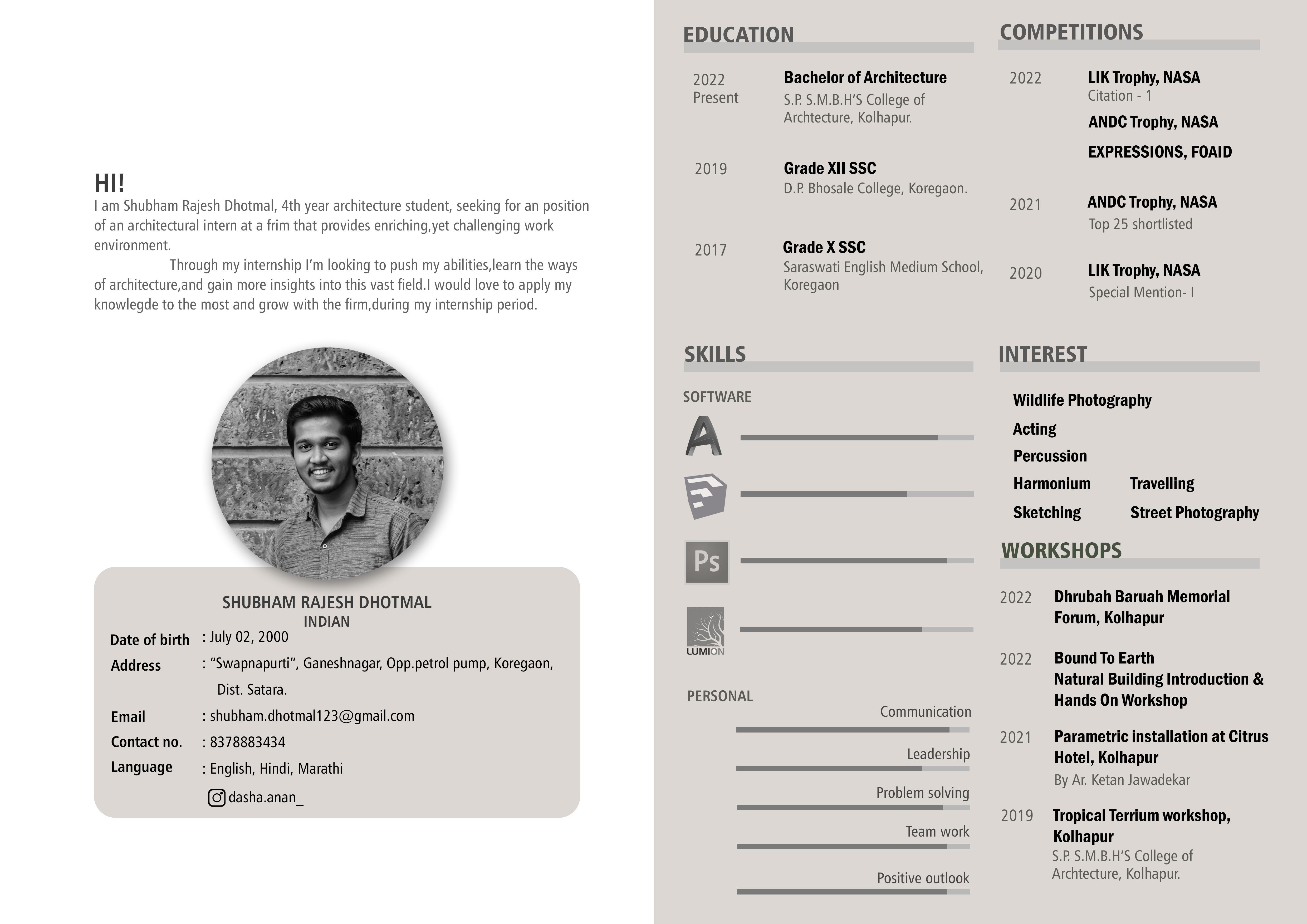 ARCHITECTURAL PORTFOLIO by Shubham Dhotmal - Issuu